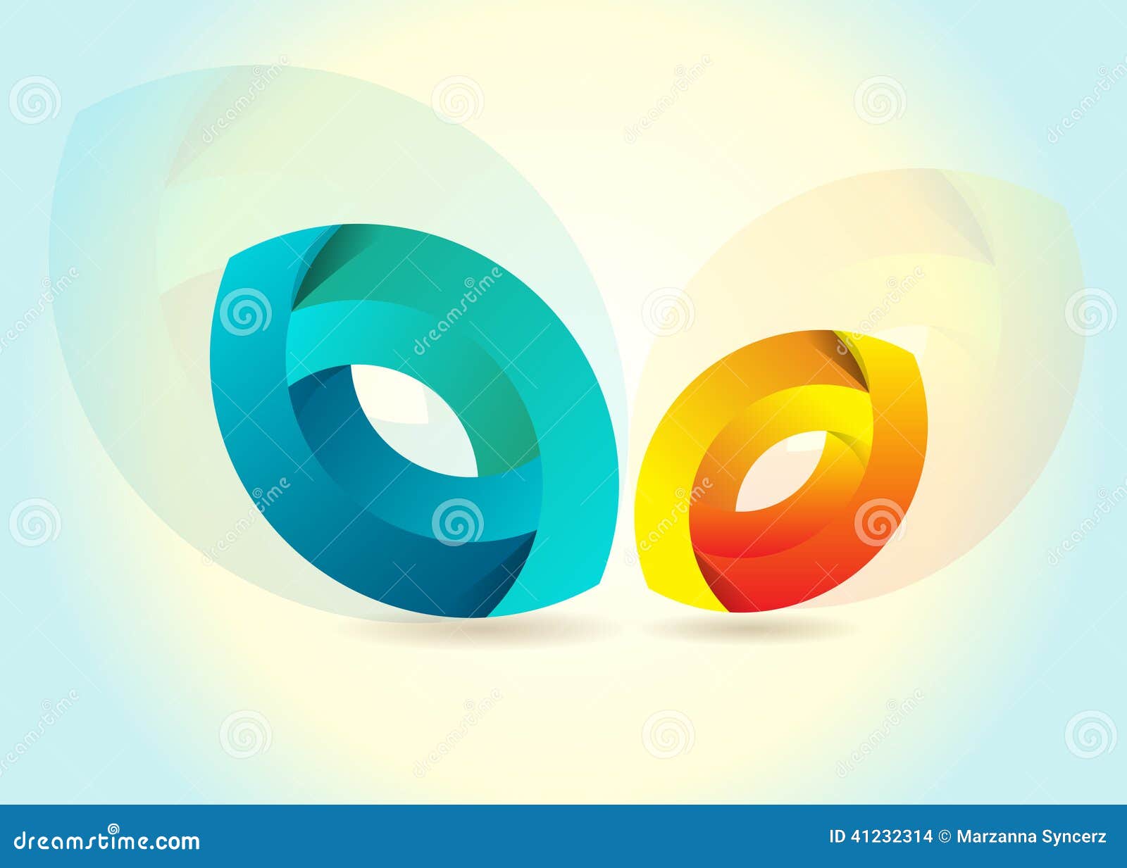 Logos Of Ellipses And Circles Shape Cartoon Vector | CartoonDealer.com ...