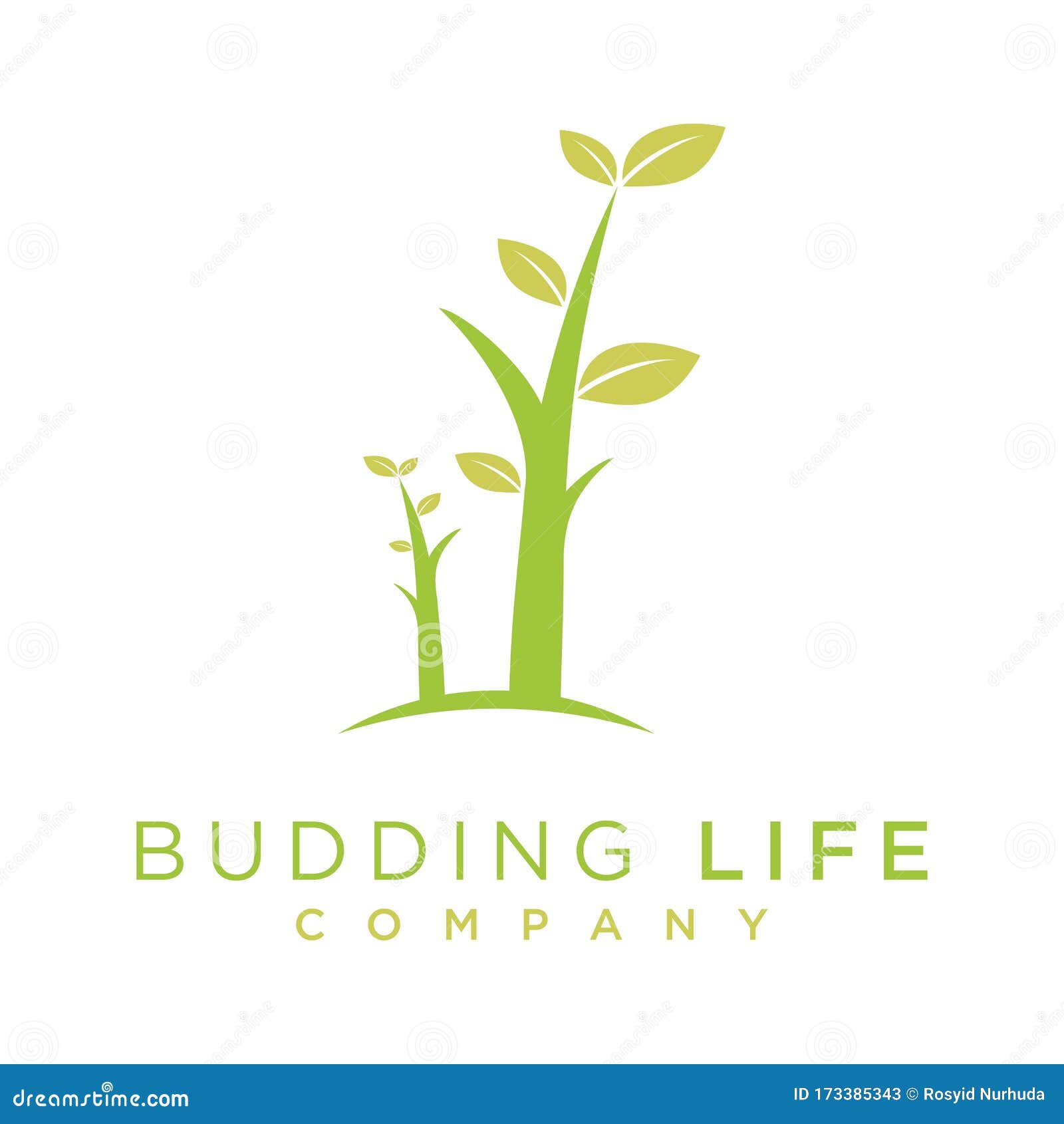 Vector Logo of Vegetation, Modern Minimalist Stock Vector ...