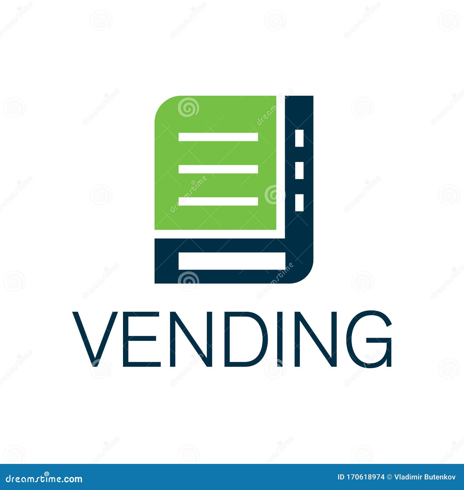 Vector Logo of a Vending Machine with Food Stock Illustration ...