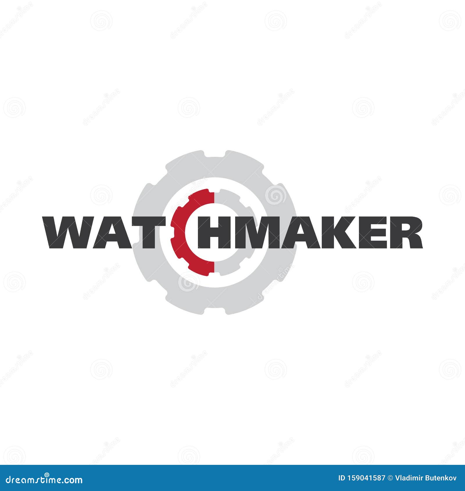 Watchmaker Repair Service Logo Monochrome Vintage Emblem Vector ...