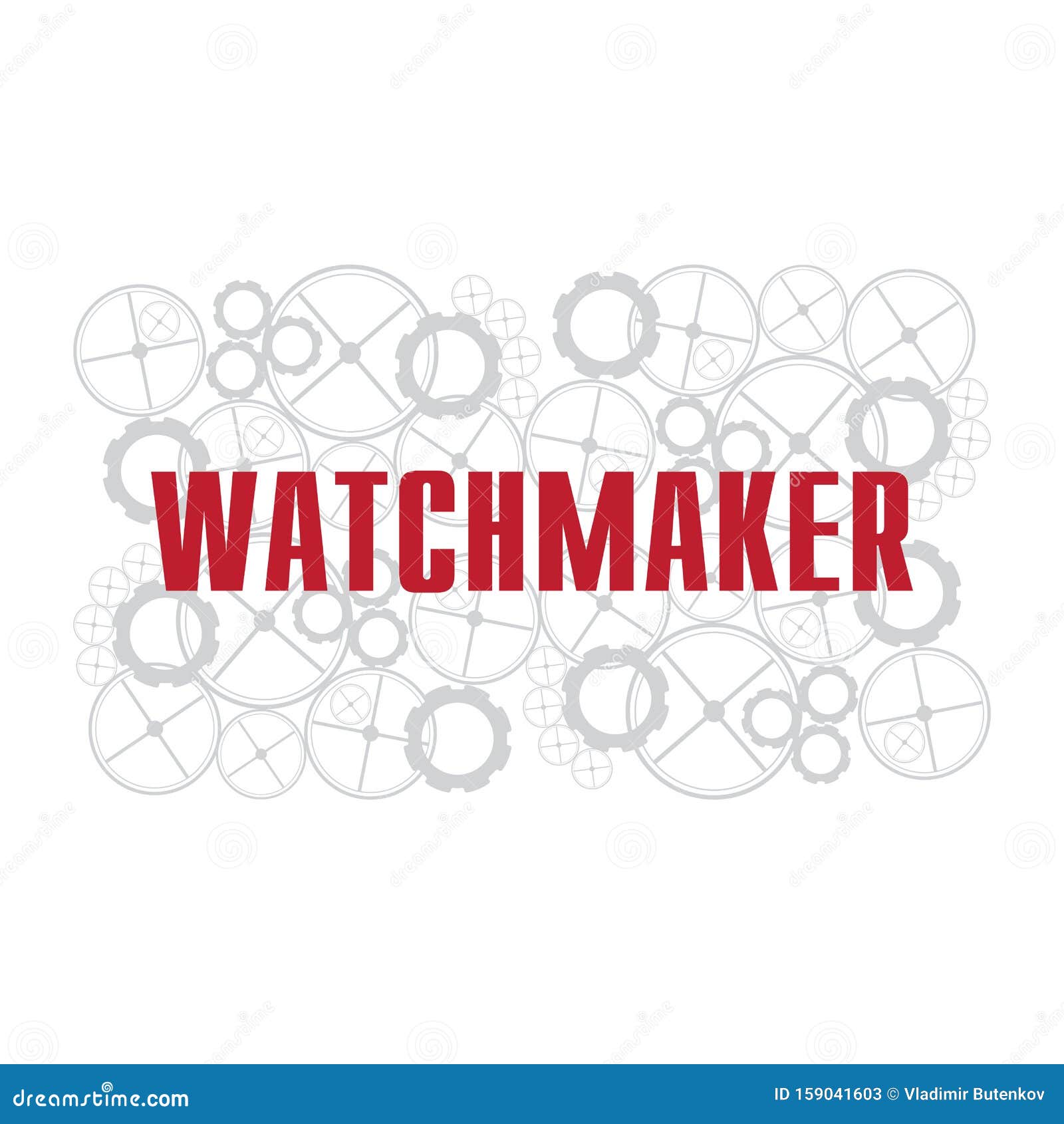Watchmaker Logo Design, Monochrome Vintage Clock Repair Service Emblem ...