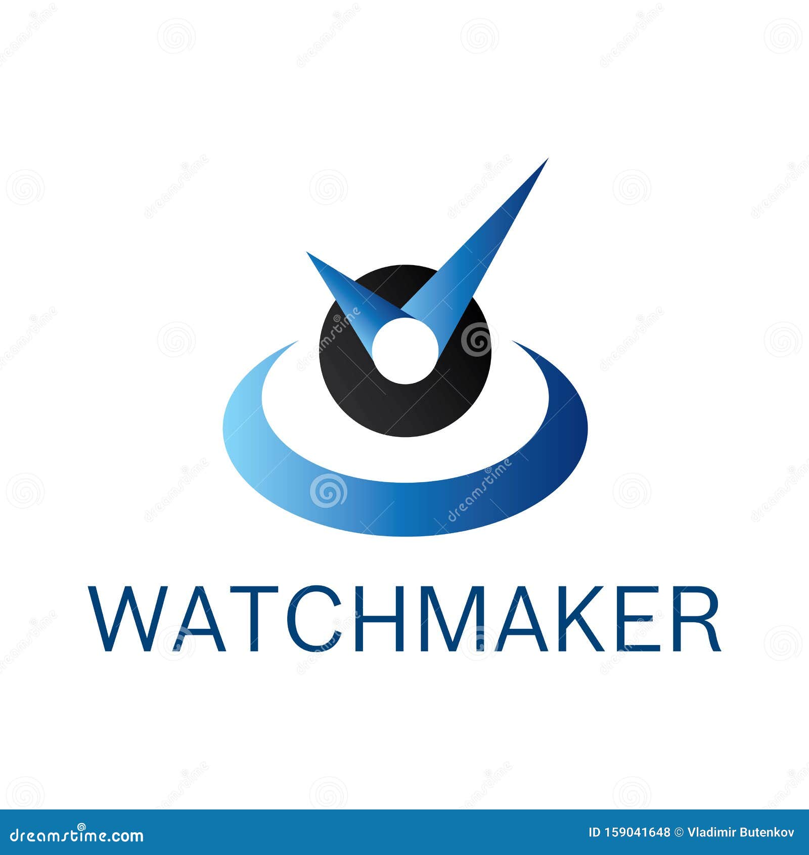 Vector Logo for Watchmaker and Watch Repair Stock Illustration ...