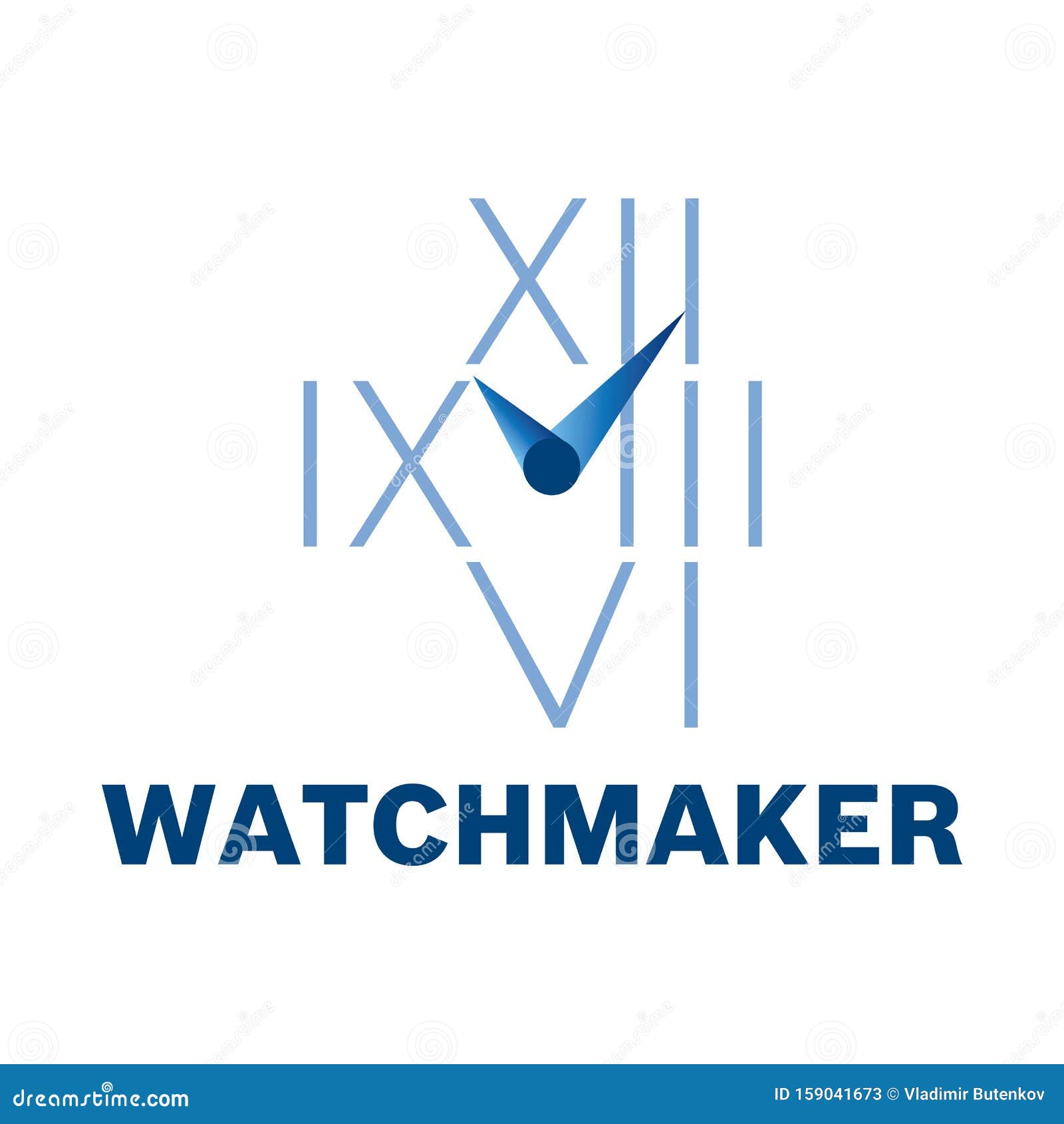 Vector Logo for Watchmaker and Watch Repair Stock Illustration ...