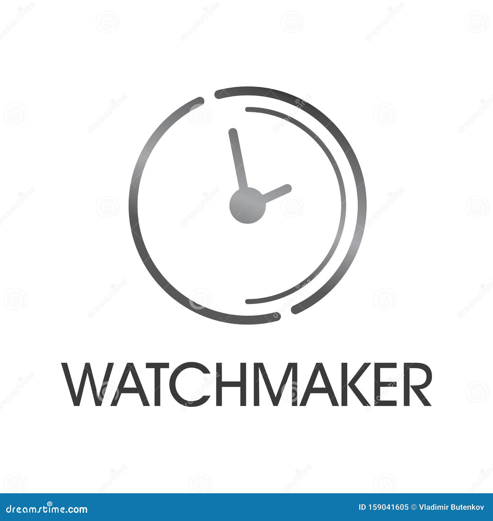 Vector Logo for Watchmaker and Watch Repair Stock Illustration ...