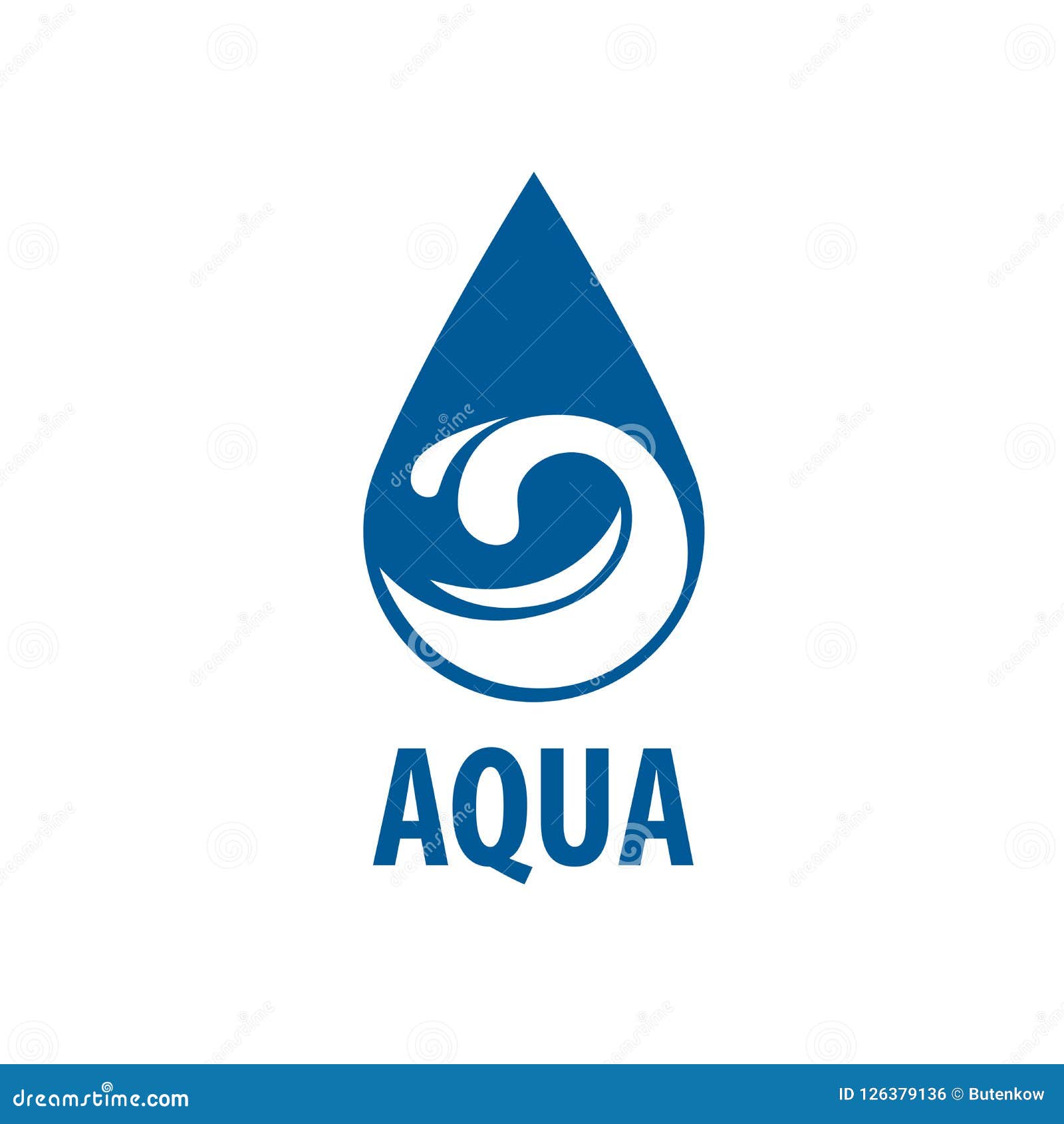 Vector logo water stock vector. Illustration of liquid - 126379136