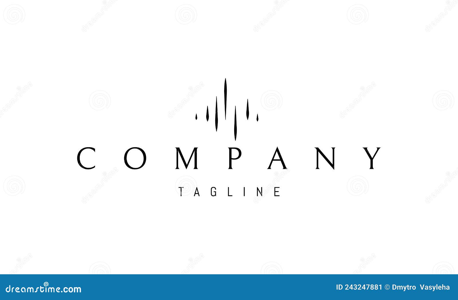 Vector Logo on Which an Abstract Image of the City in the Form of a ...