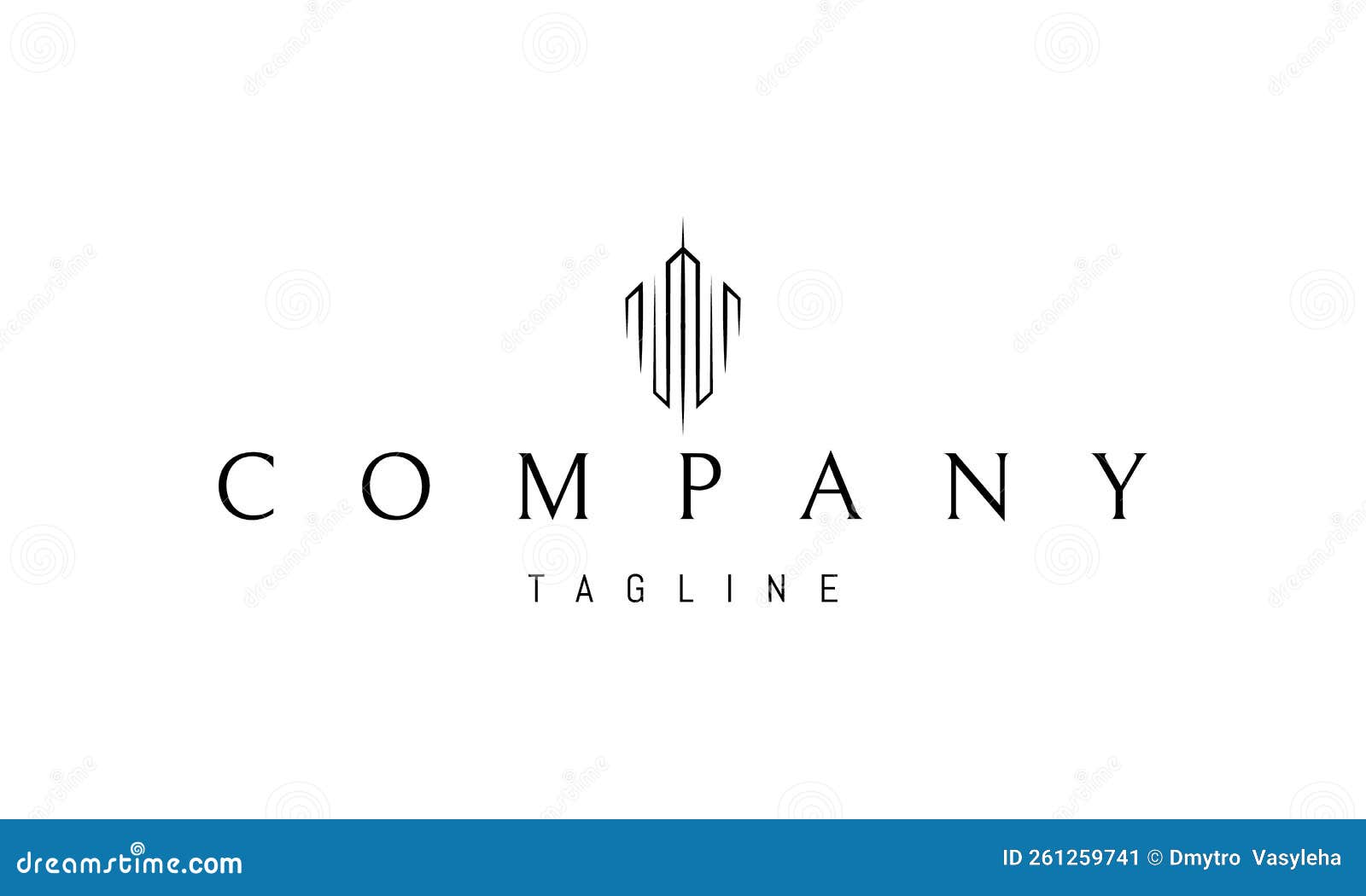 Vector Logo on Which an Abstract Image of a Defense Tower. Stock Vector ...