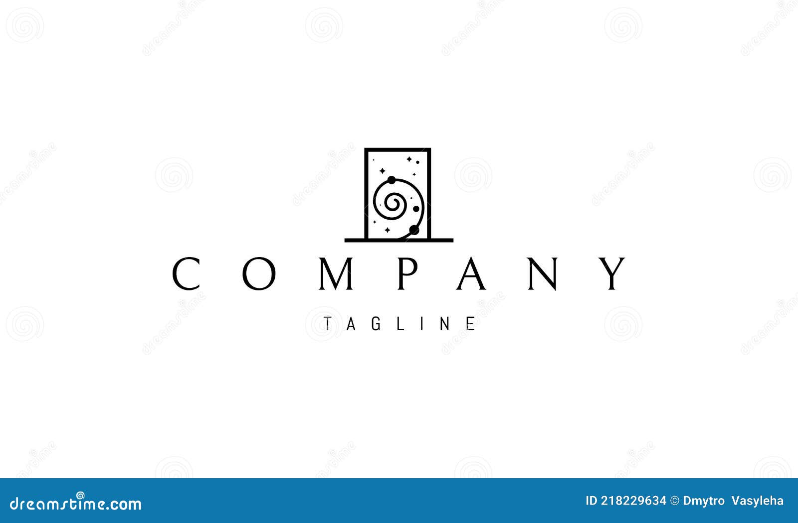 Vector Logo on Which an Abstract Image of the Door To Open Space. Stock ...