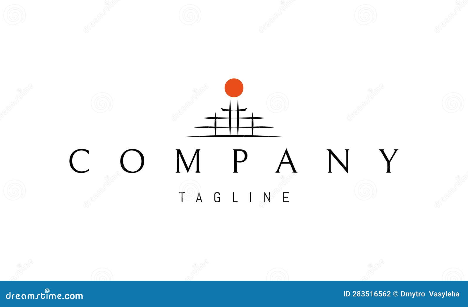 Vector Logo on Which an Abstract Image of the Eastern Imperial Palace ...