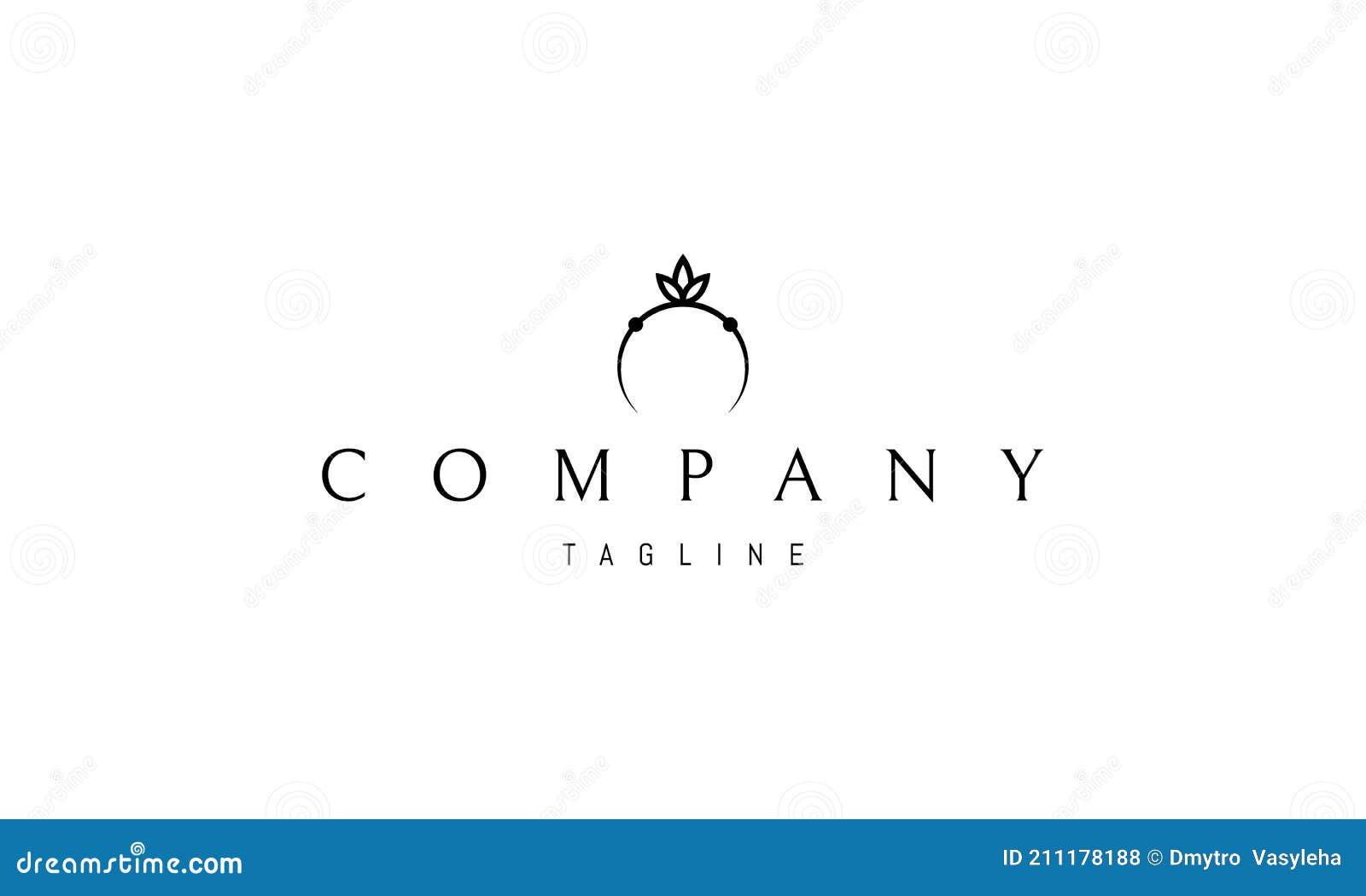 Vector Logo on Which an Abstract Image of an Eclipse of the Moon and a ...