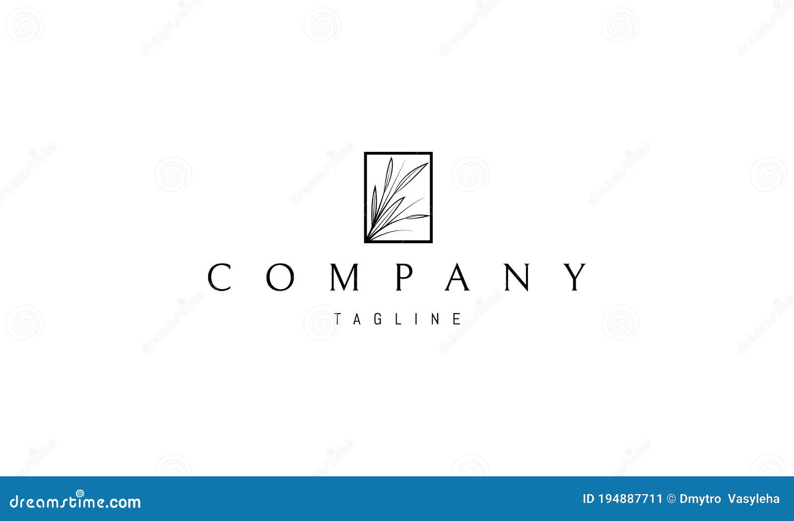 Vector Logo on Which an Abstract Image of Farm Field Plants in a ...
