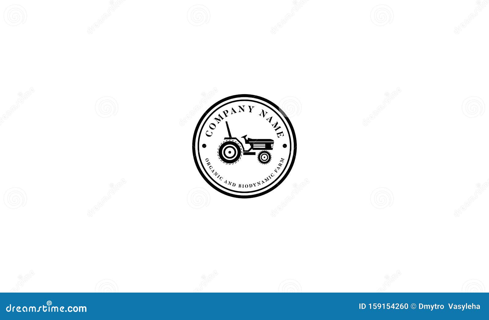 Vector Logo on Which an Abstract Image of a Farm Tractor in the Form of ...