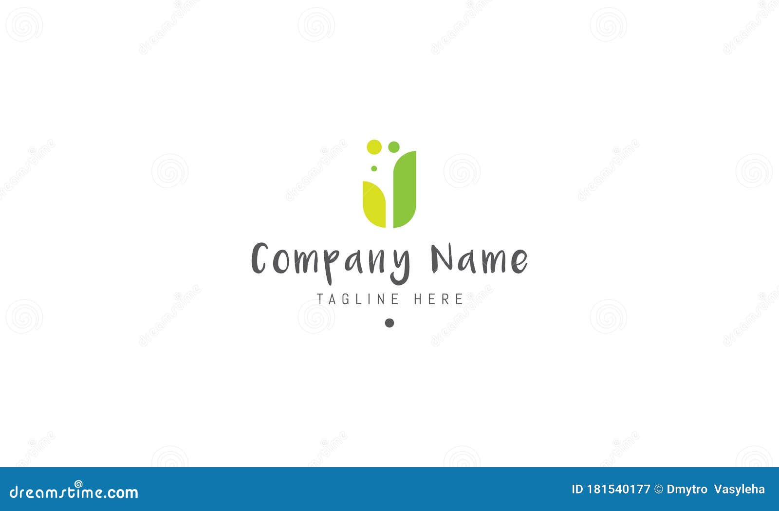 Vector Logo on Which an Abstract Image of a Flower Bud in a Simplified ...