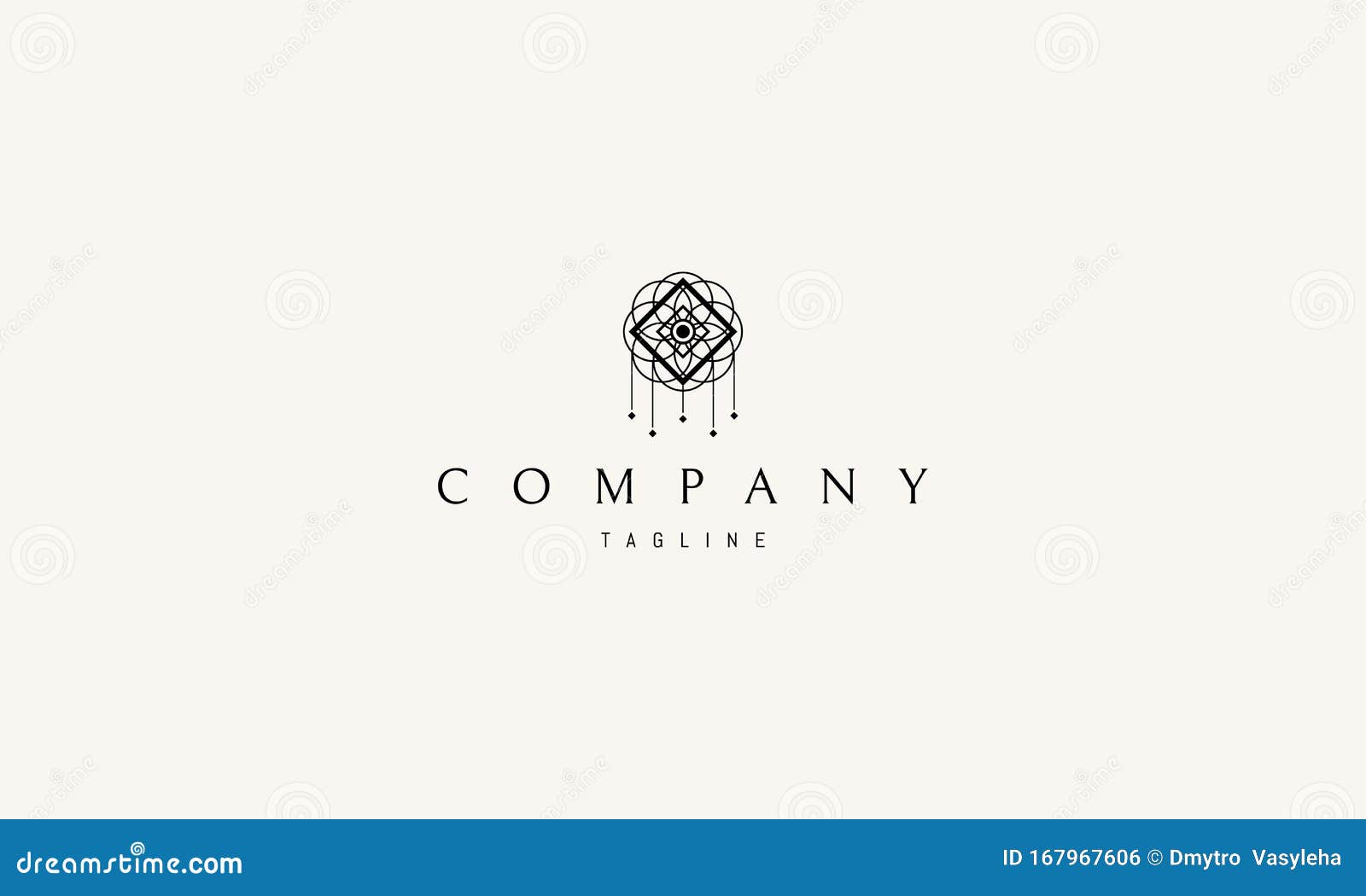 Vector Logo on Which an Abstract Image of a Geometric Pattern with ...