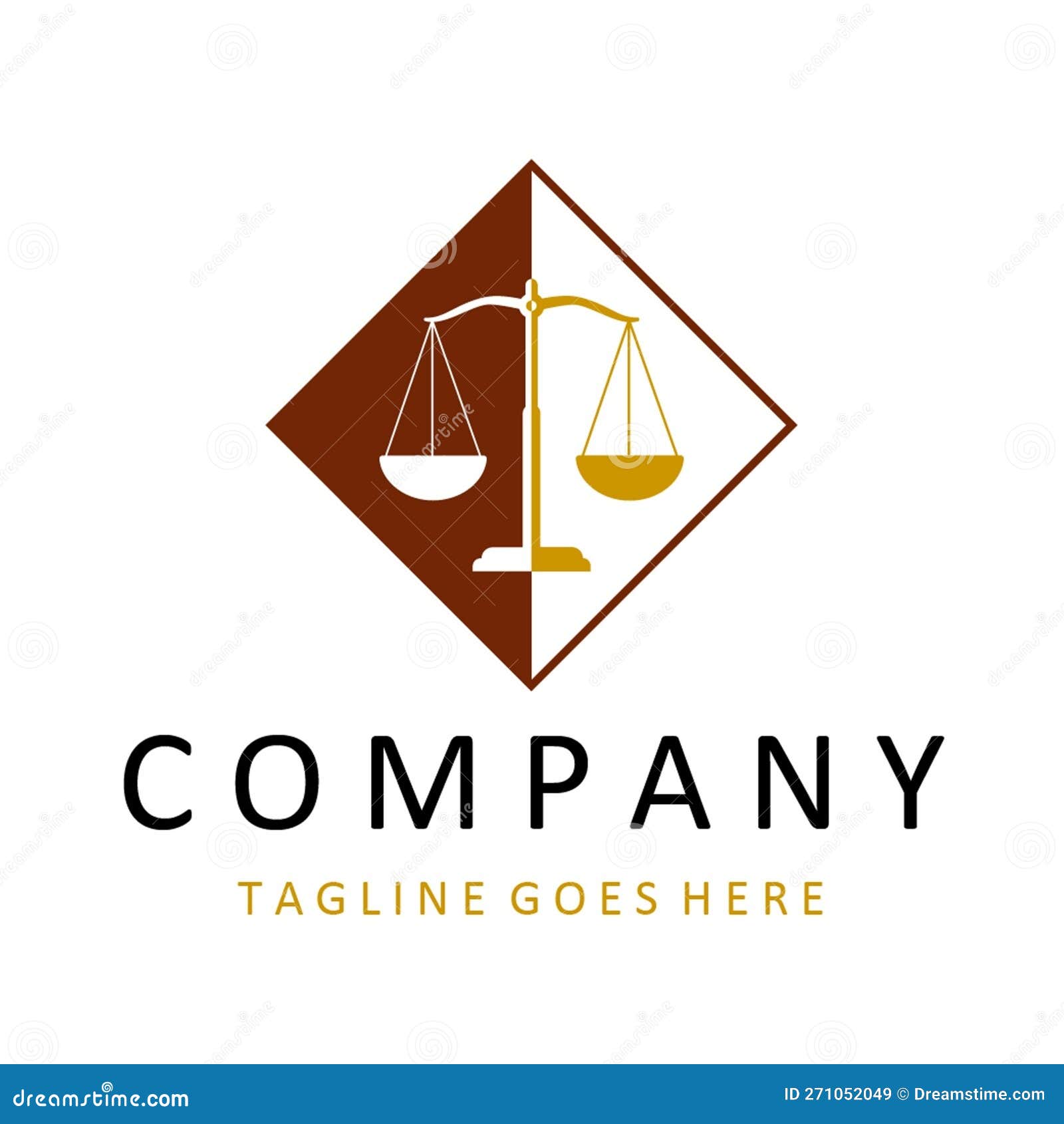 Vector Law Logo on Which an Abstract Image Stock Vector - Illustration ...