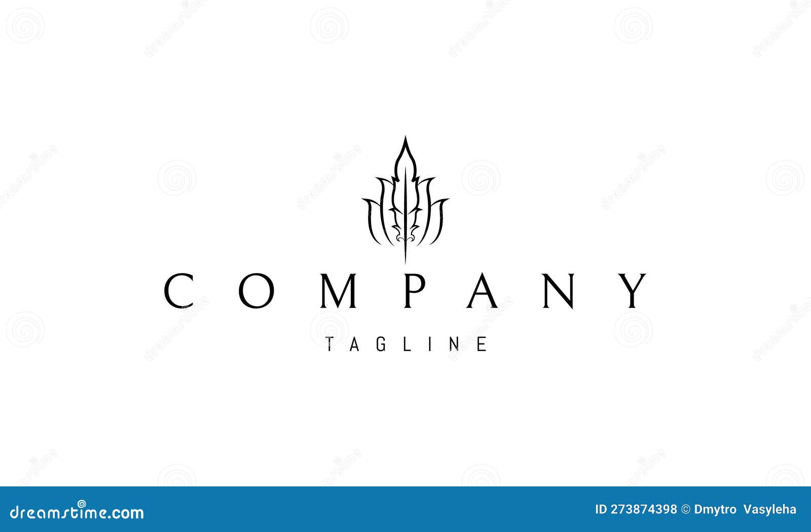 Vector Logo on Which an Abstract Image of an Ink Pen on a Background of ...