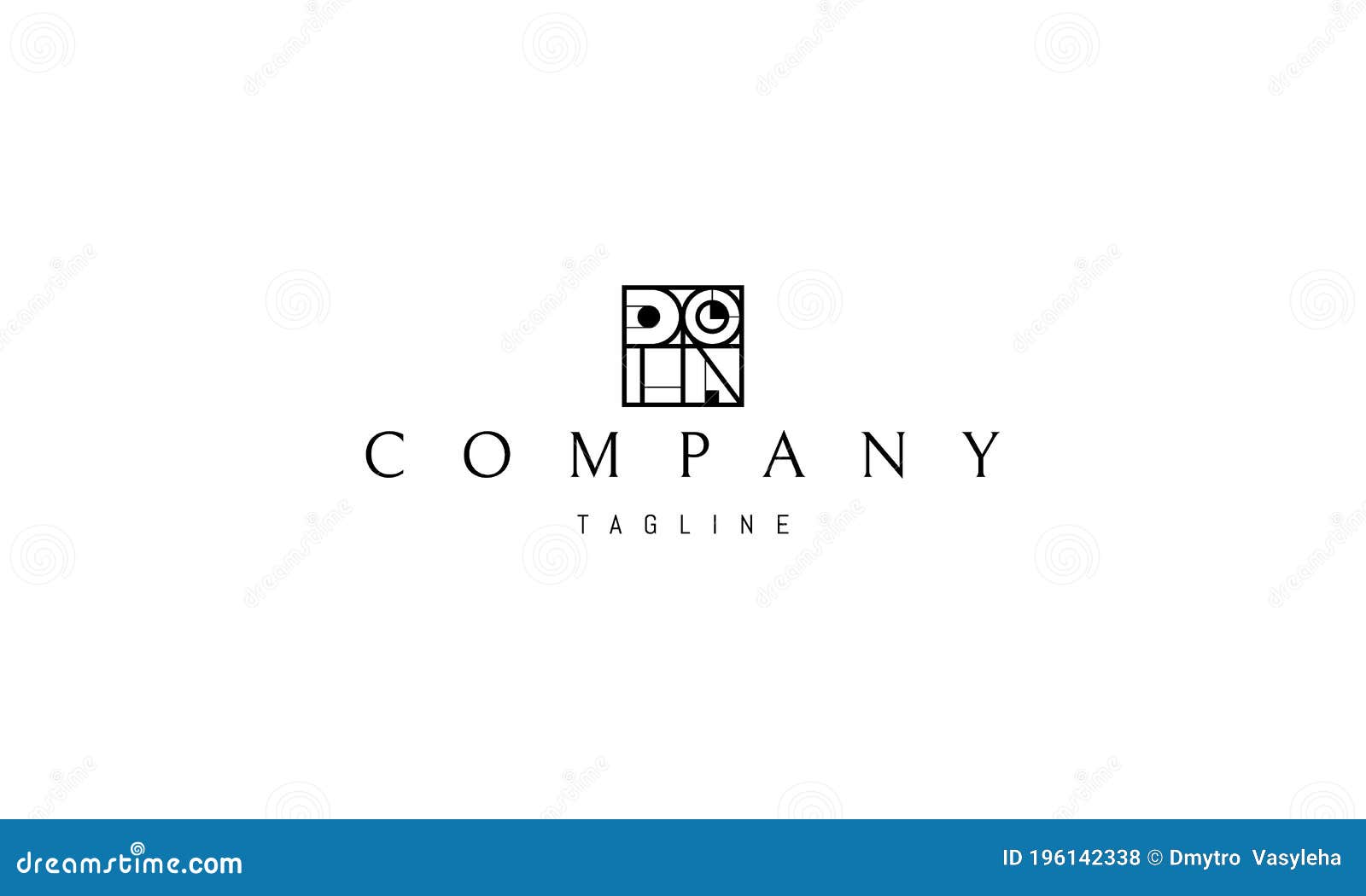 Vector Logo on Which the Abstract Image 1 of the Letter R in a Square ...