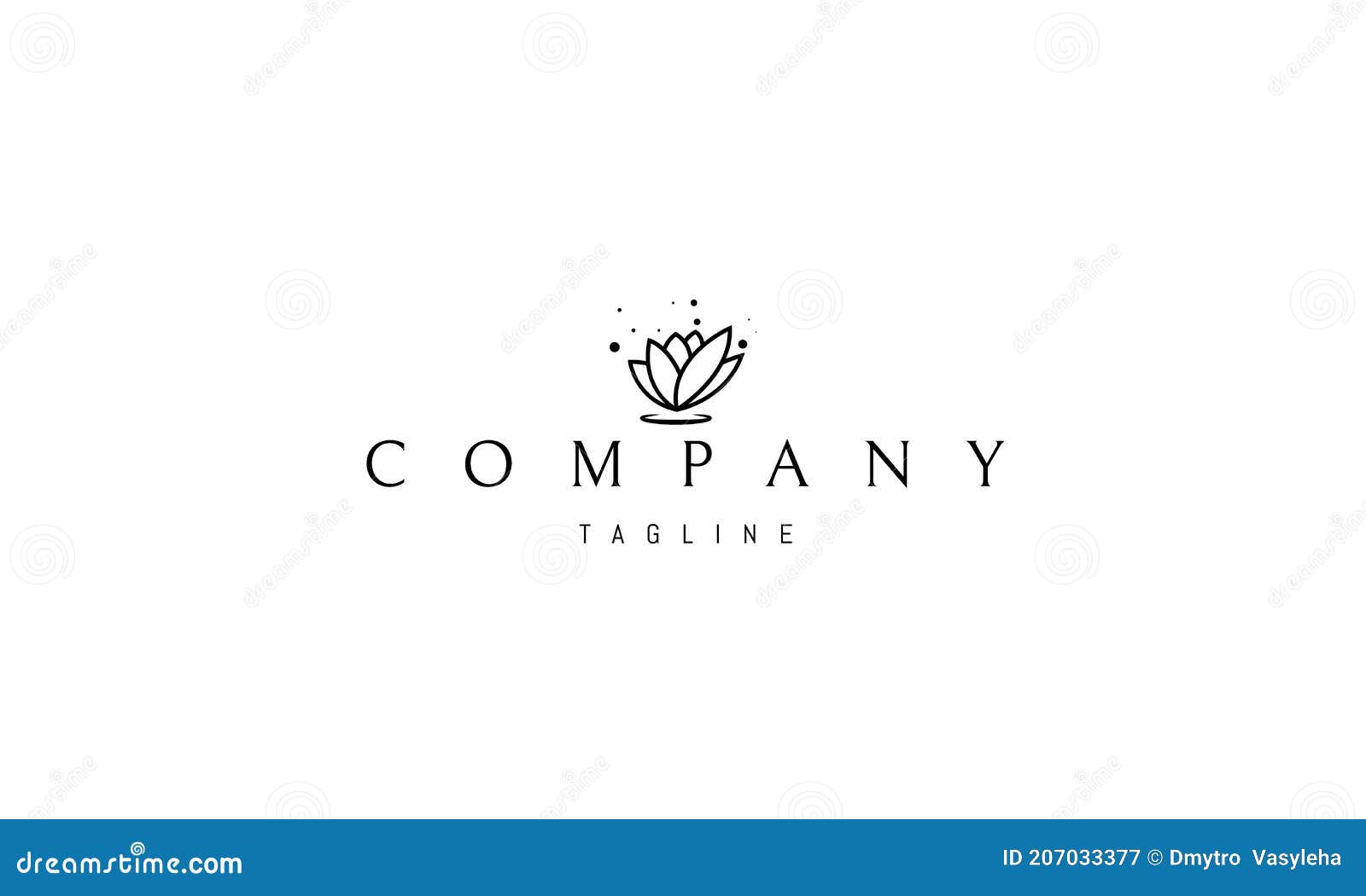 Vector Logo on Which an Abstract Image of a Lily Flower. Stock ...