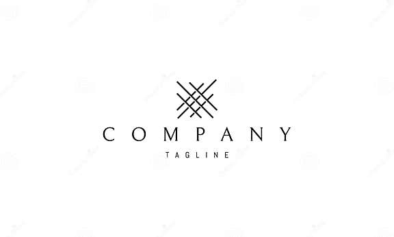 Vector Logo on Which an Abstract Image of Lines Crossing Each Other ...