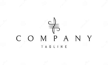 Vector Logo on Which an Abstract Image of Lines with an Inverted ...