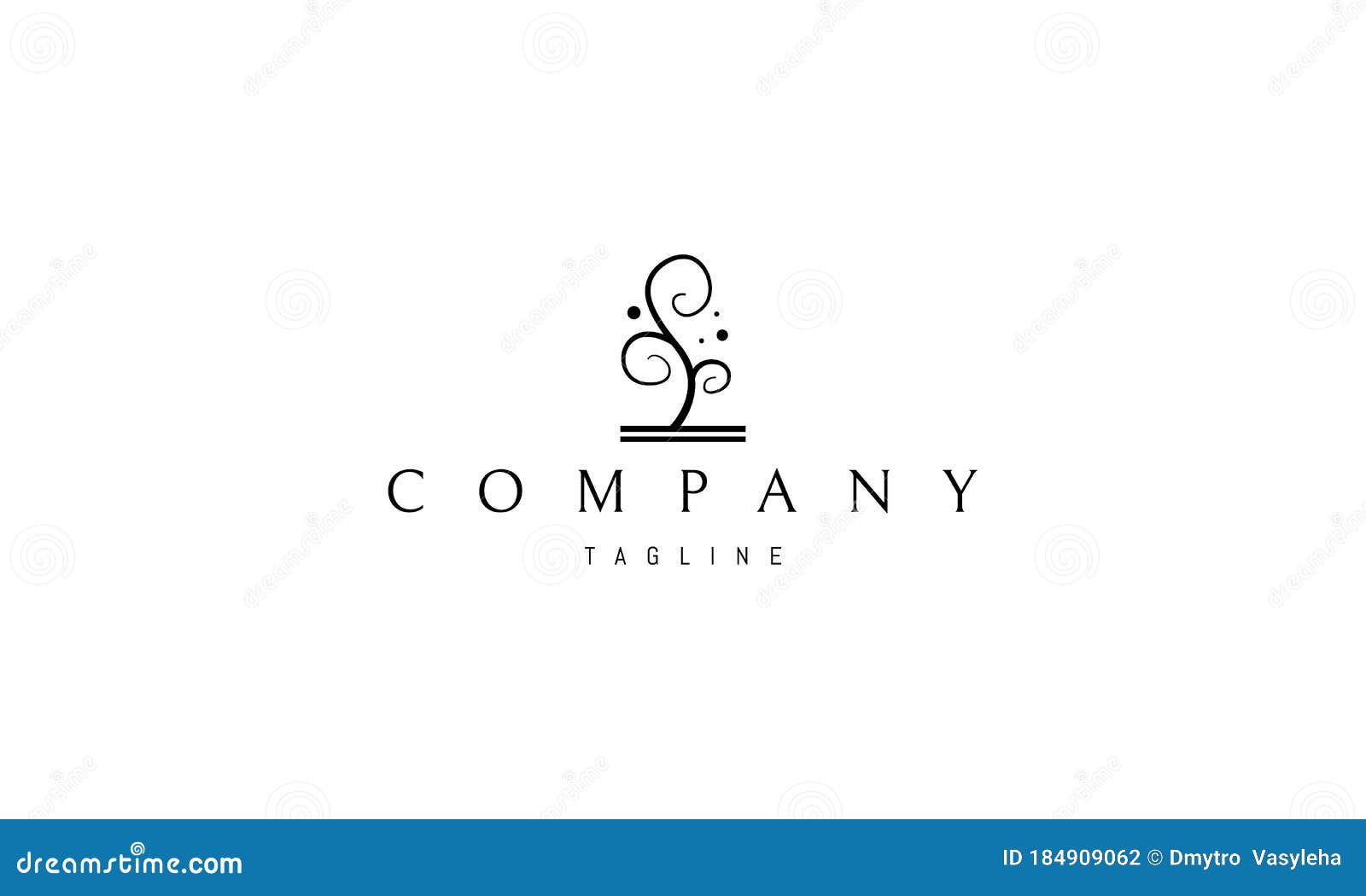 Vector Logo on Which an Abstract Image of a Magic Tree. Stock Vector ...