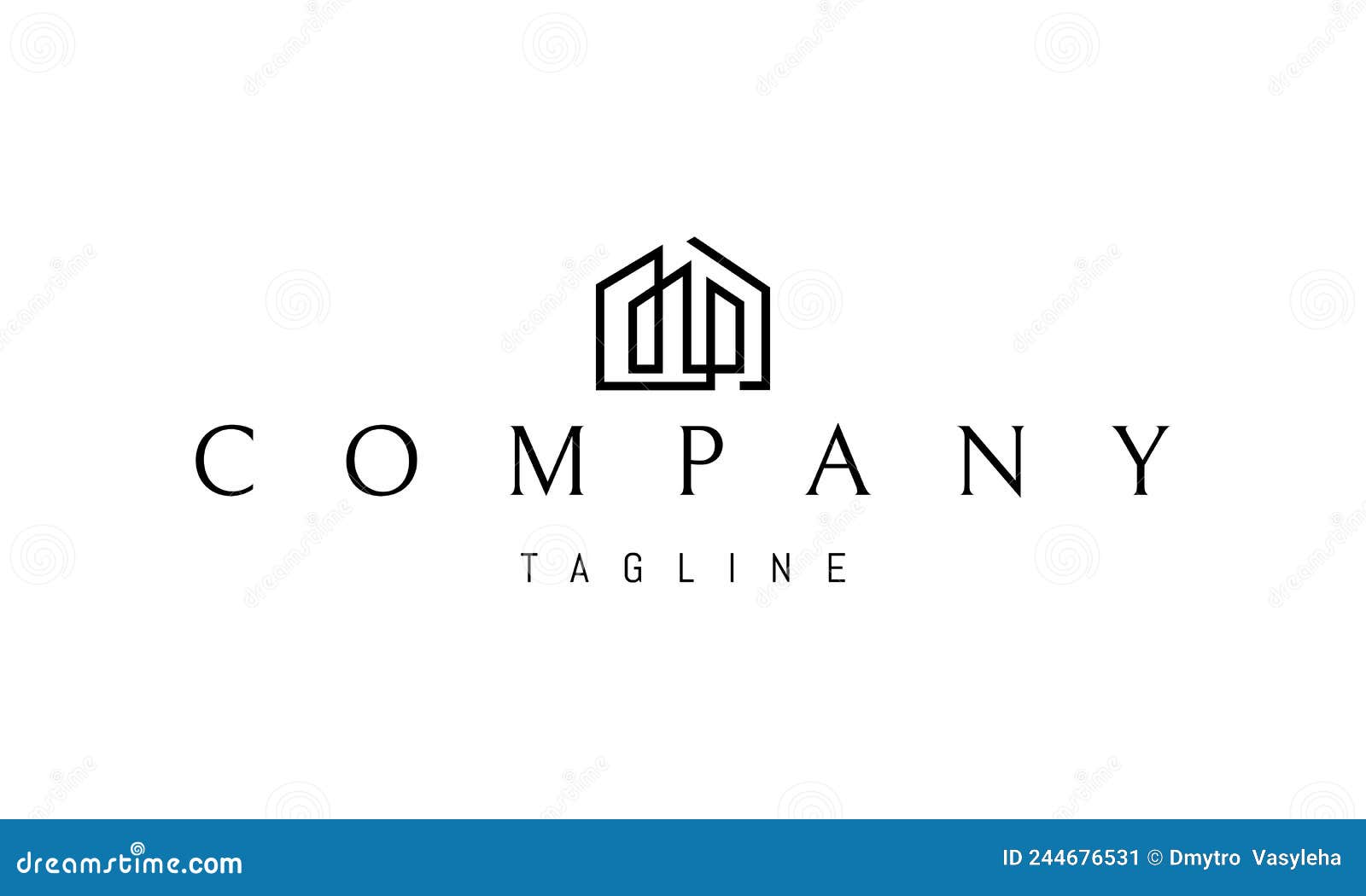 Vector Logo on Which an Abstract Image of a Modern Architectural ...