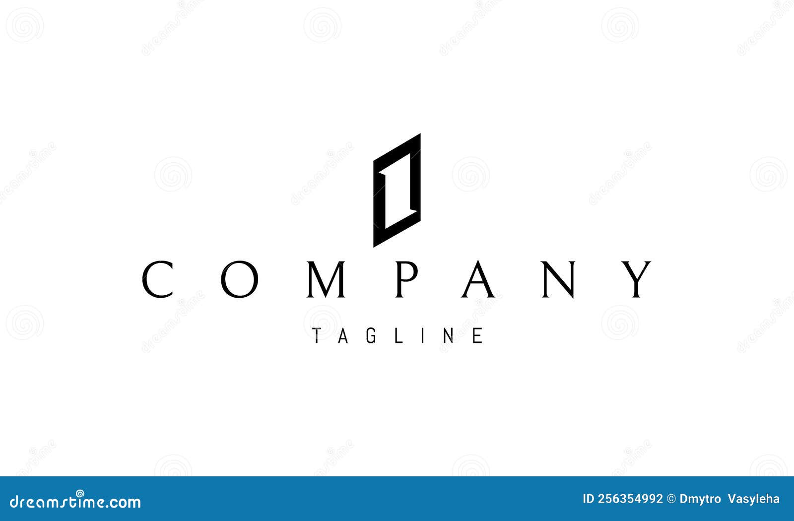 Vector Logo on Which an Abstract Image of the Number One, Representing ...