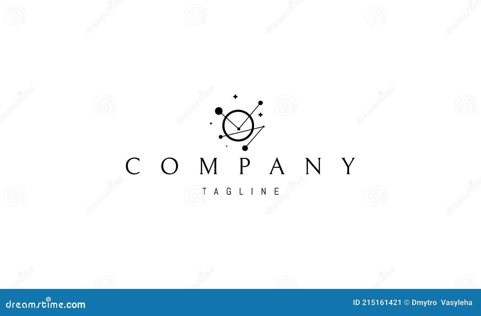 Vector Logo on Which an Abstract Image of the Planet and the ...