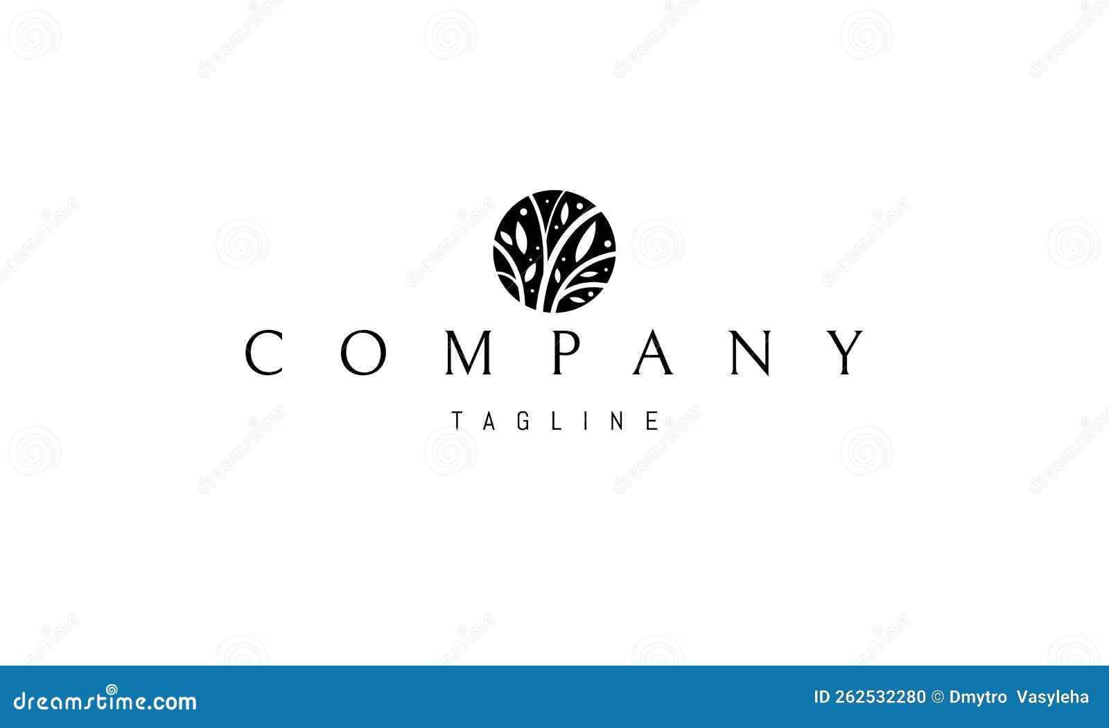 Vector Logo on Which an Abstract Image of the Silhouette of a Dense ...