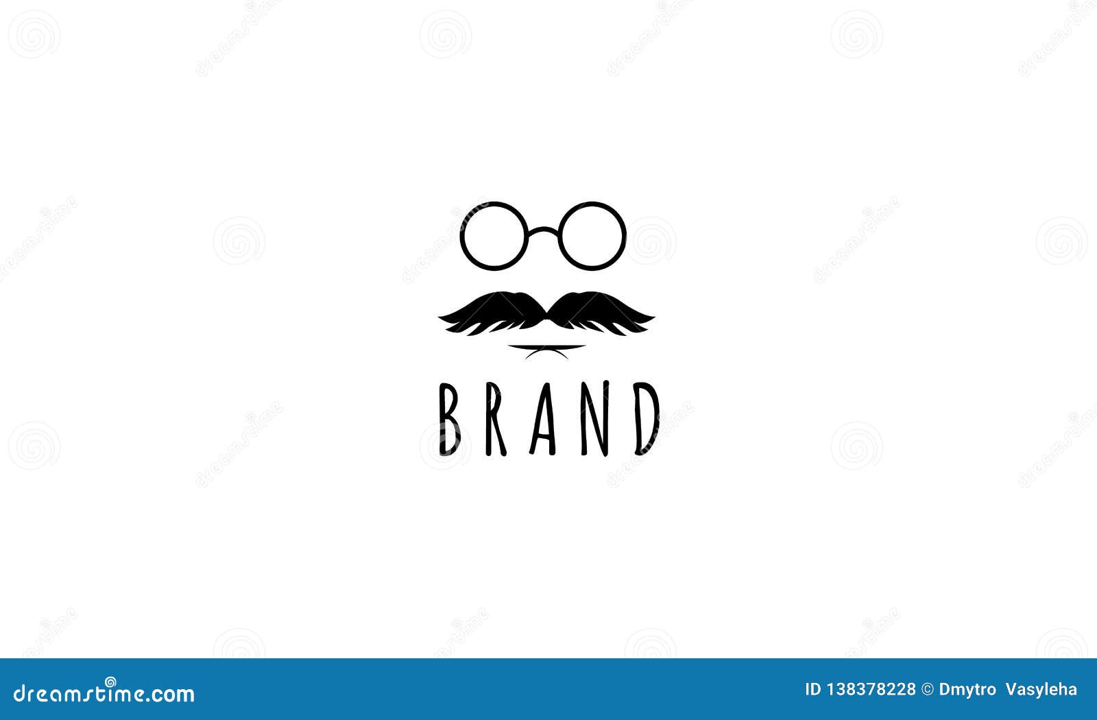 Vector Logo on Which the Abstract Image of the Silhouette of a Man with ...