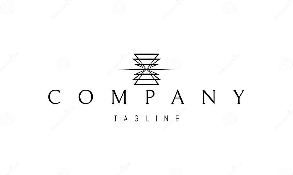 Vector Logo on Which an Abstract Image of a Spatial Pattern in a Linear ...