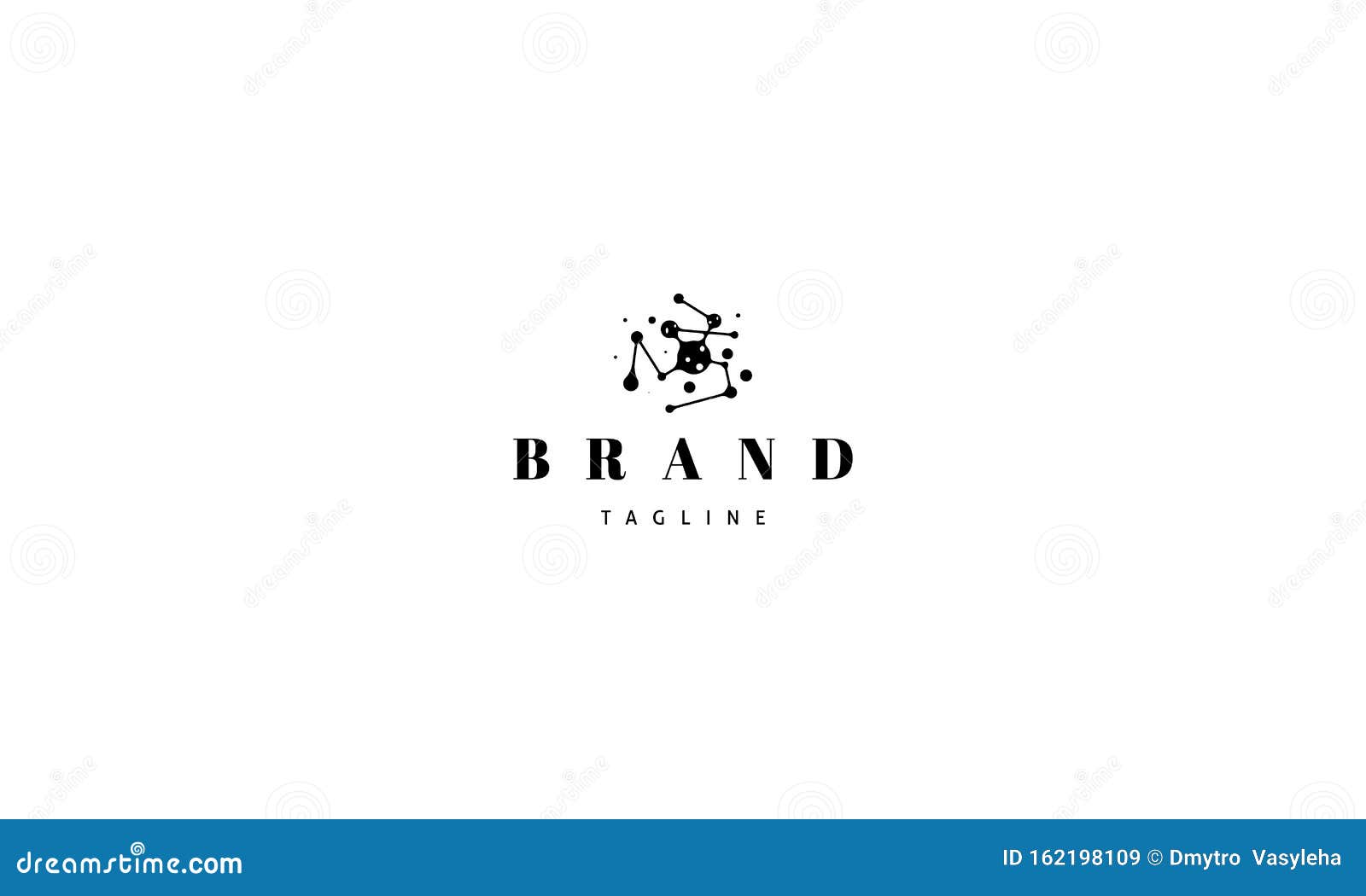 Vector Logo on Which an Abstract Image of Stem Cells. Stock Vector ...