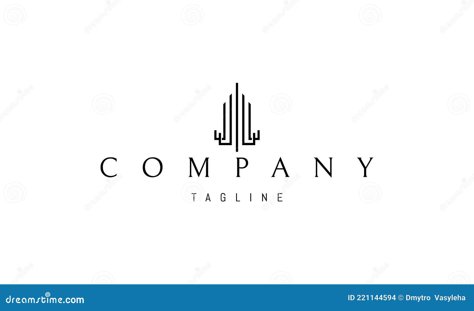 Vector Logo on Which an Abstract Image of a Strict Representative ...