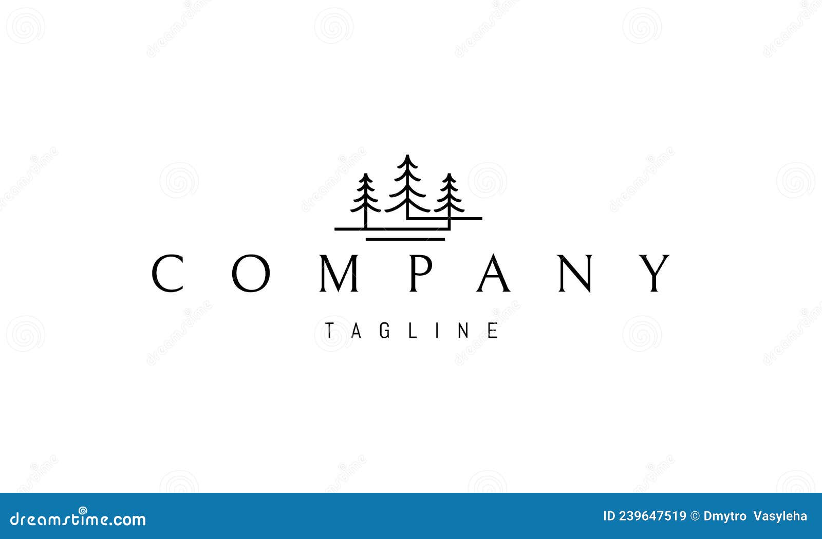 Three Pines Vector Image | CartoonDealer.com #121284892