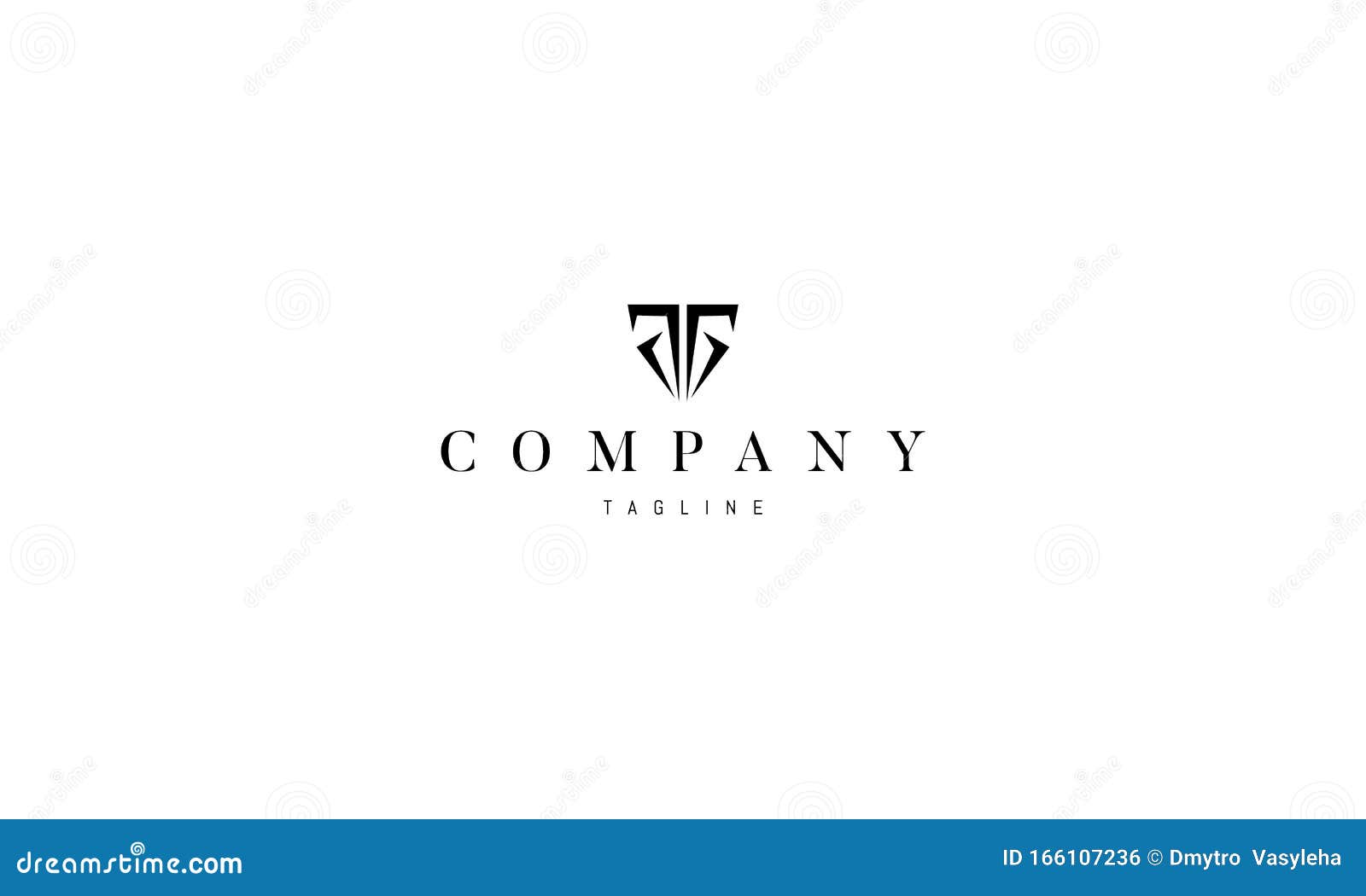 A Vector Logo on Which There is an Abstraction of the Letter T with ...