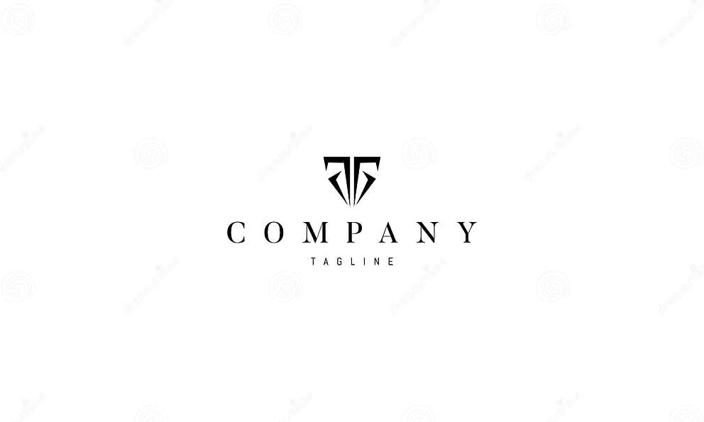 A Vector Logo on Which There is an Abstraction of the Letter T with ...