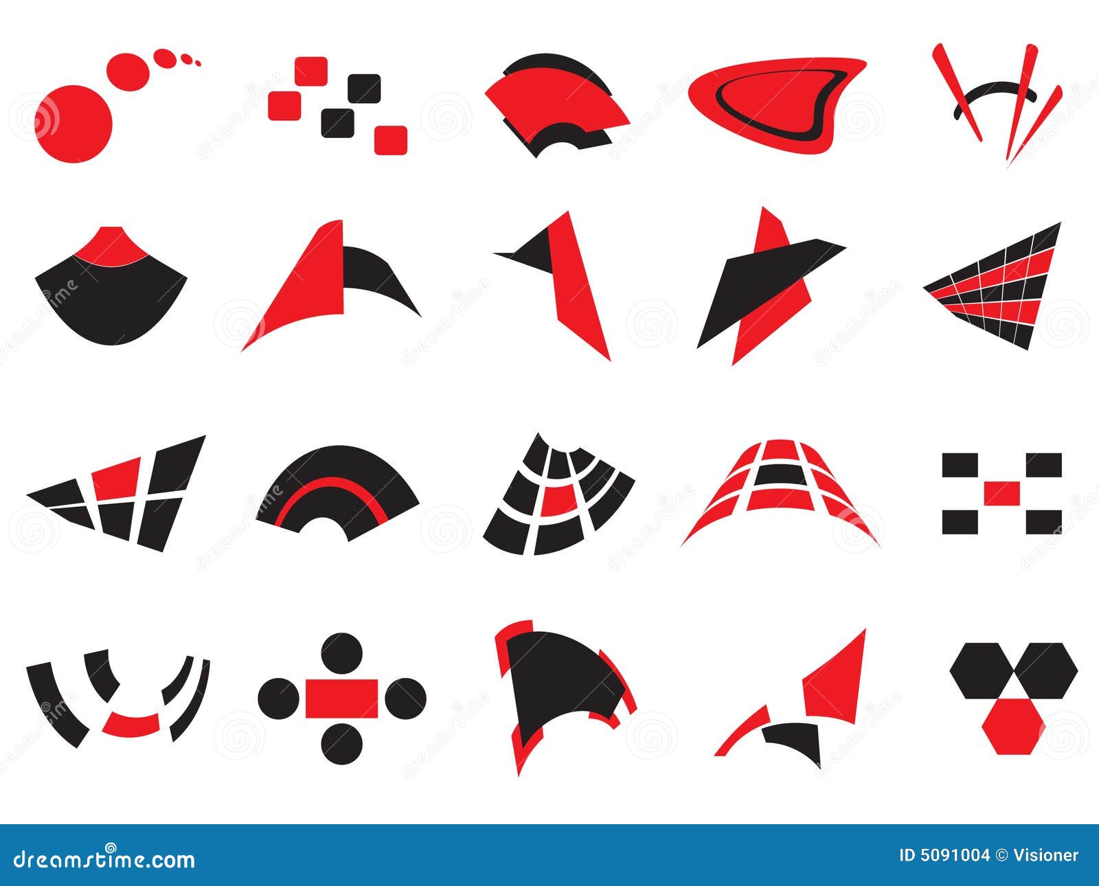 Vector logos and elements stock vector. Illustration of computer - 5091004