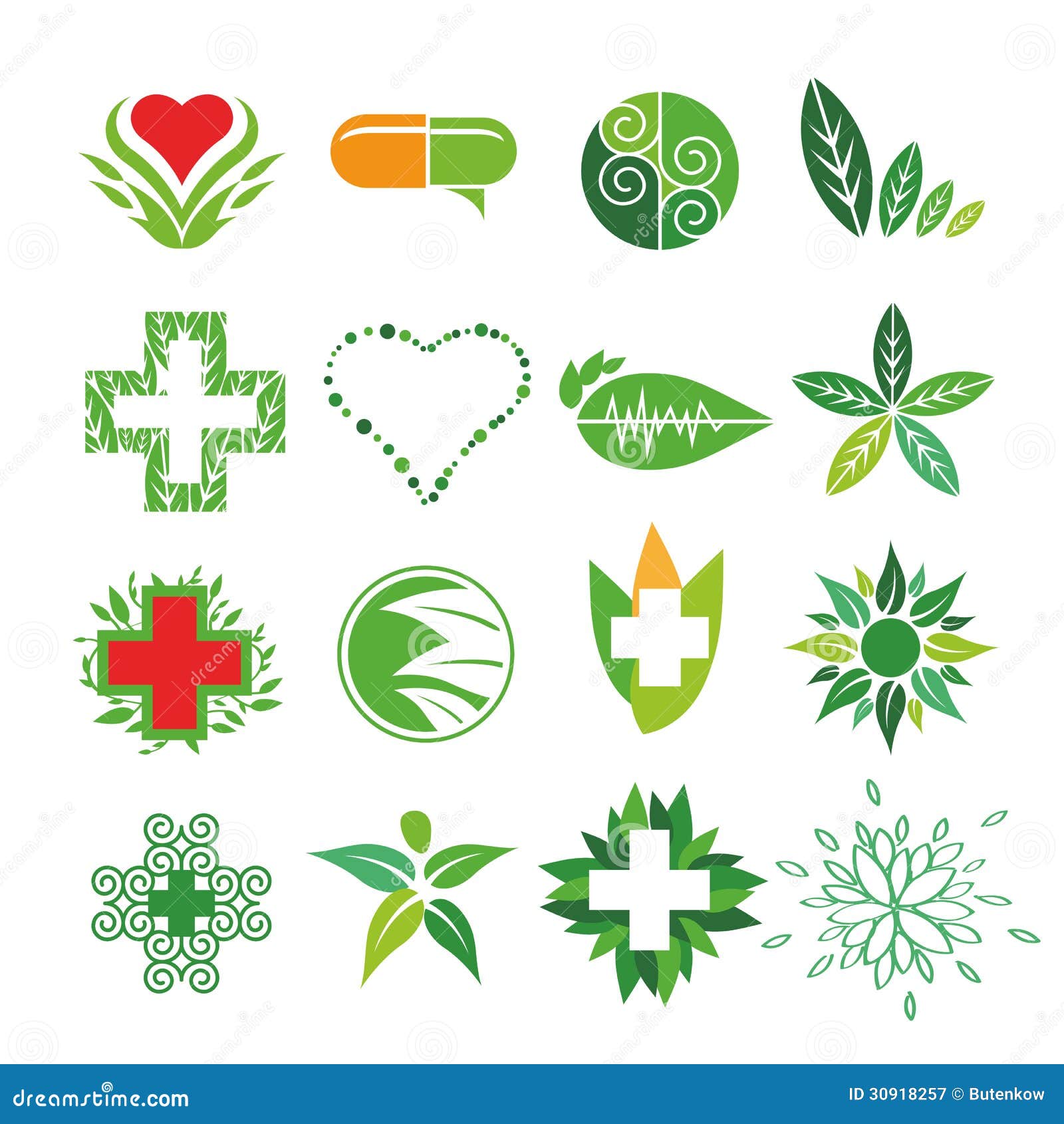 Vector Logos of Medicine and Pharmacy Stock Vector - Illustration of ...