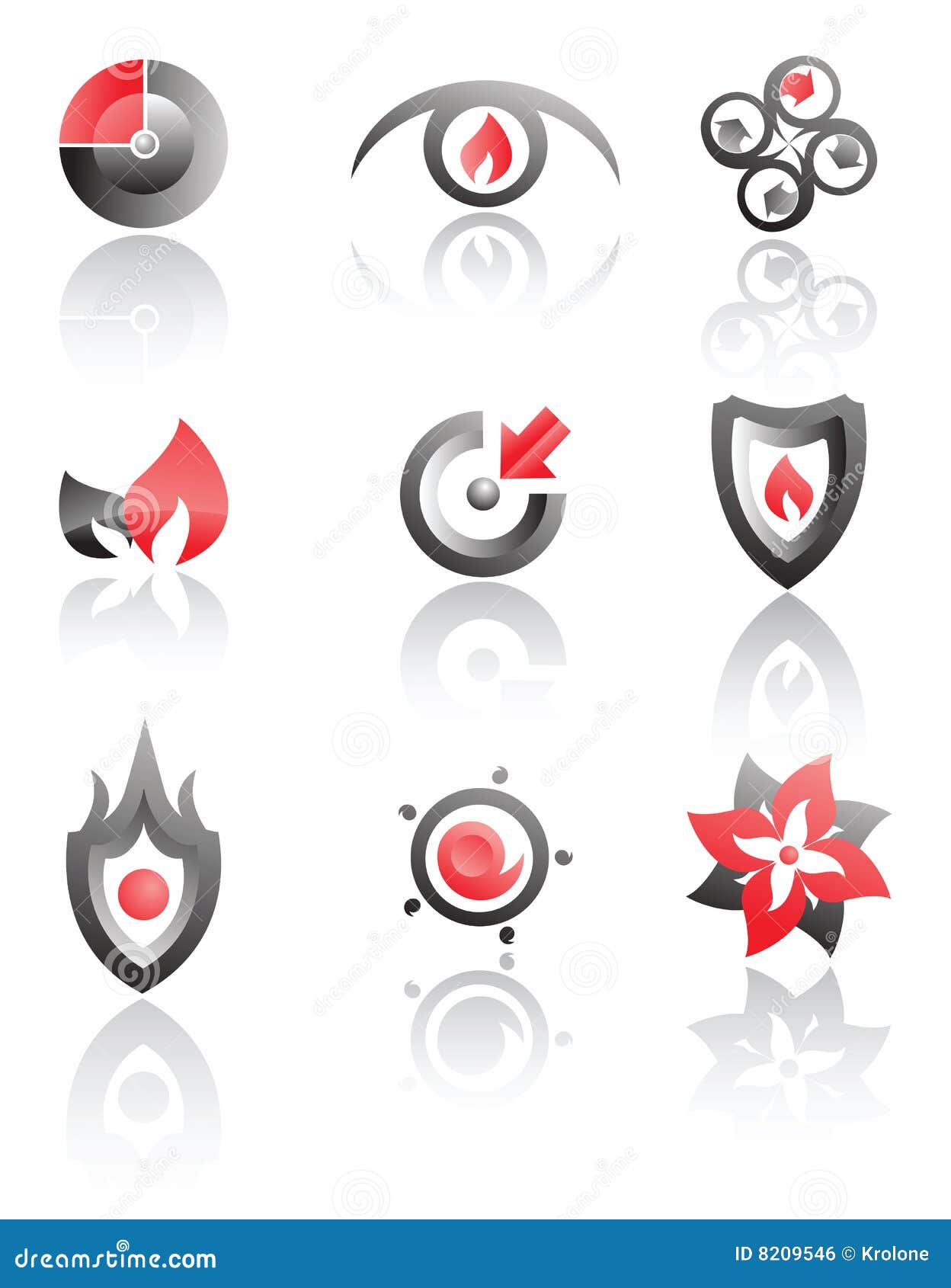 Vector Logos Set of Symbols Stock Vector - Illustration of finance ...
