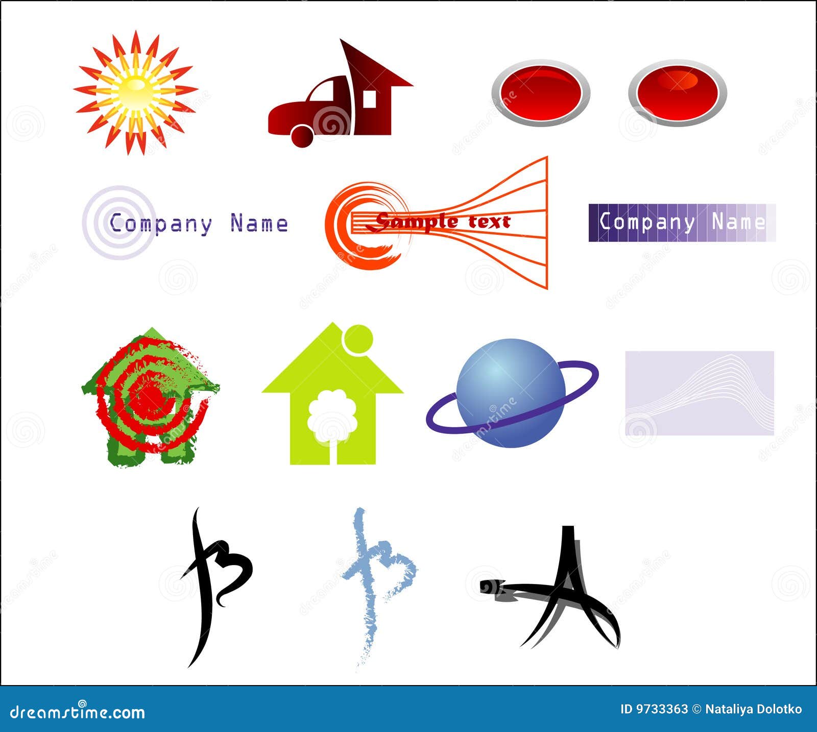 Vector logotype pattern stock vector. Illustration of estate - 9733363