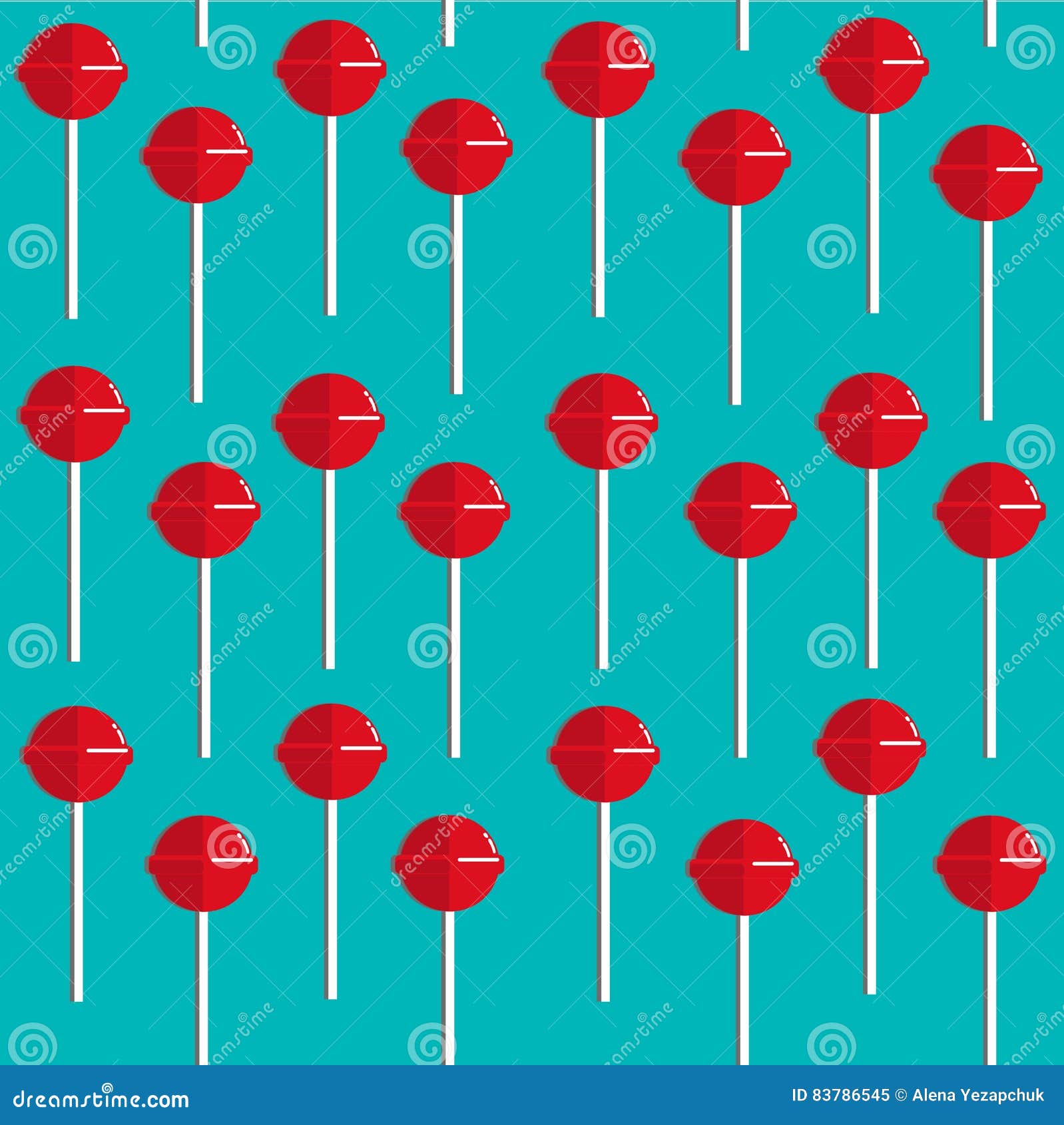 Vector lollipop pattern stock vector. Illustration of design - 83786545