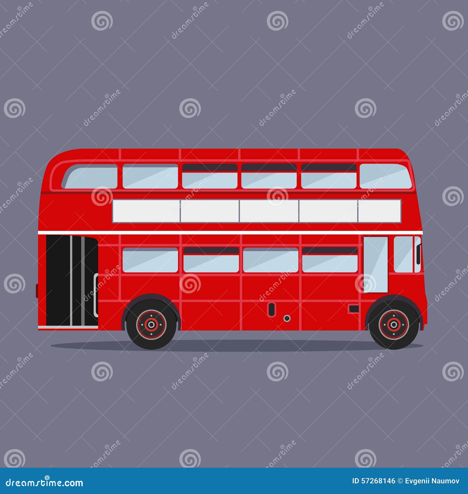 Vector. London Buses Colored Silhouette | CartoonDealer.com #57268146