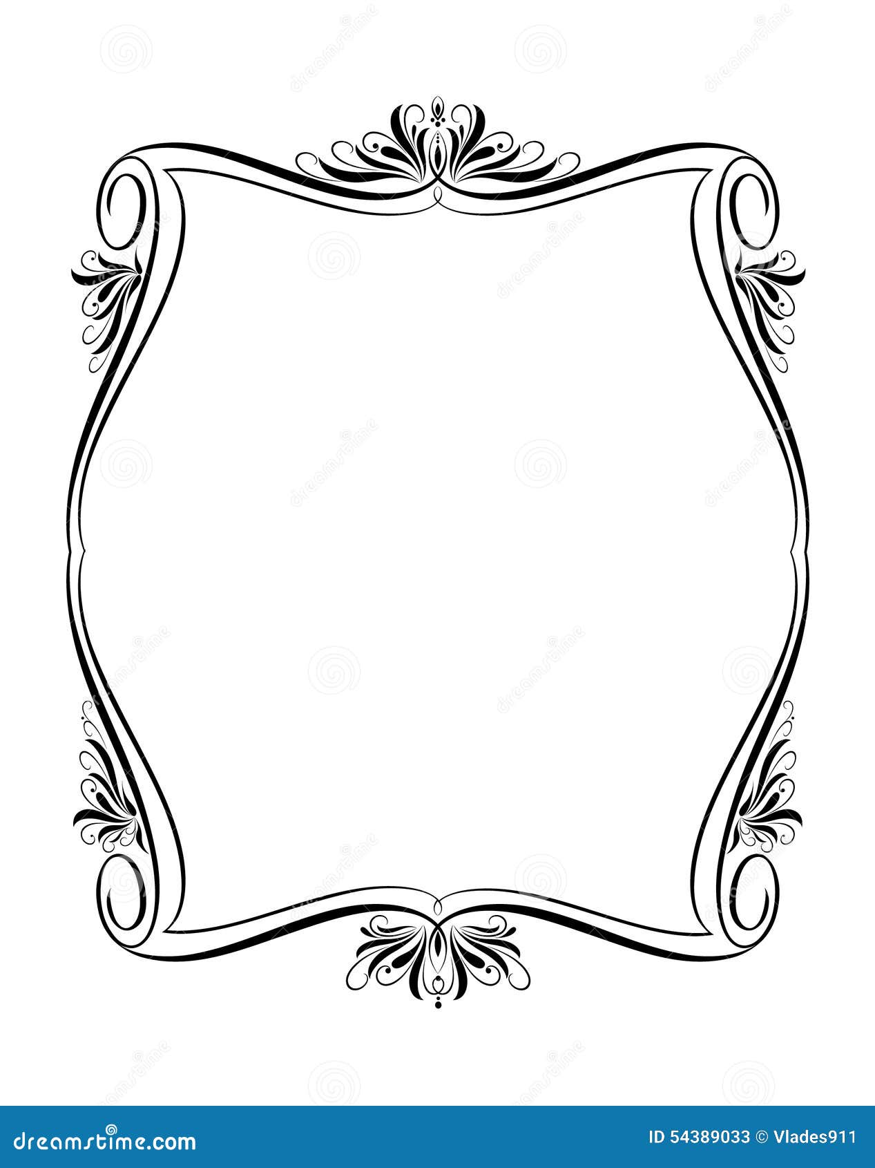 Vector Los Marcos Decorativos Ilustración del Vector - Ilustración de ...