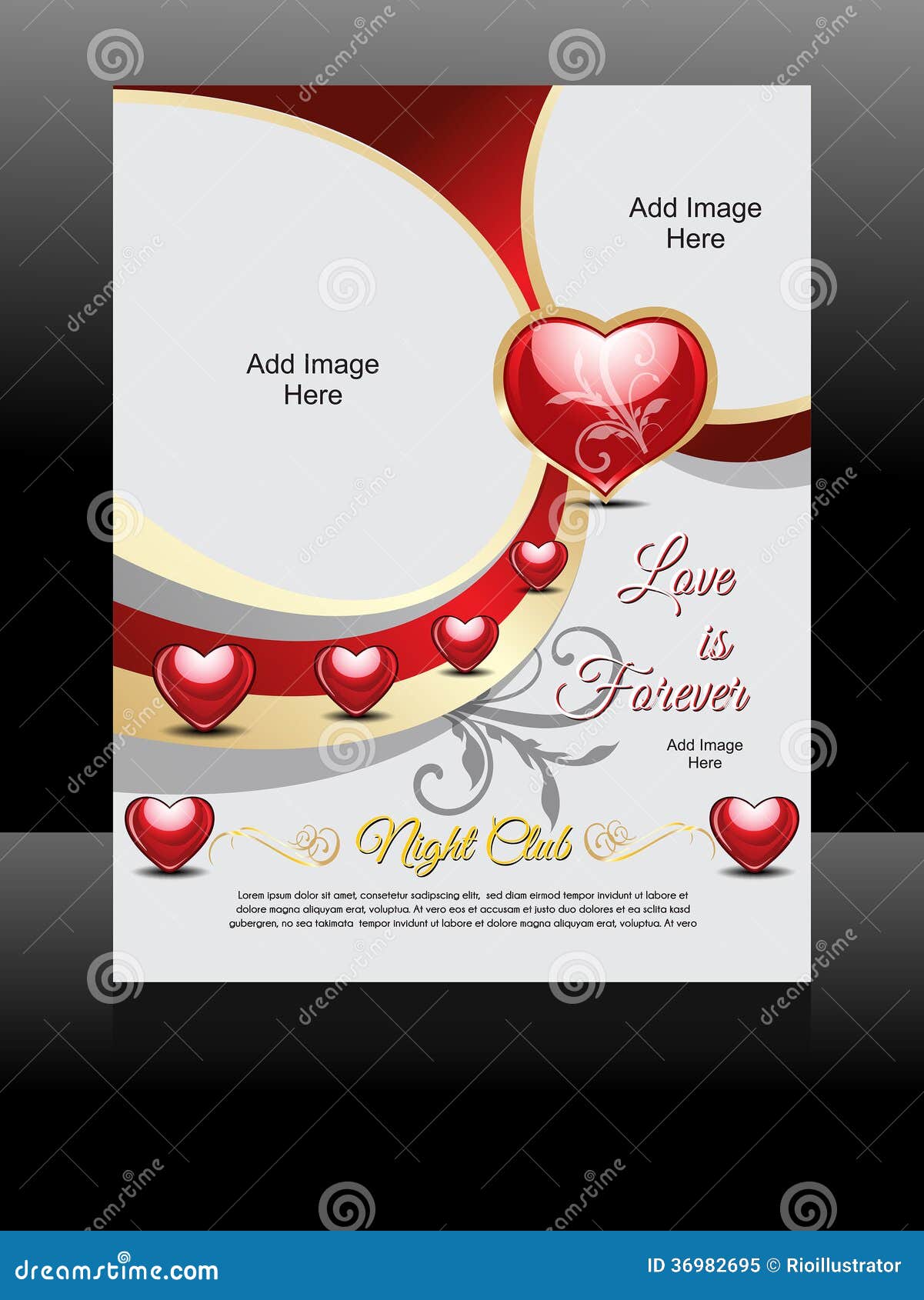 Vector love Flyer Design stock vector. Illustration of love - 36982695
