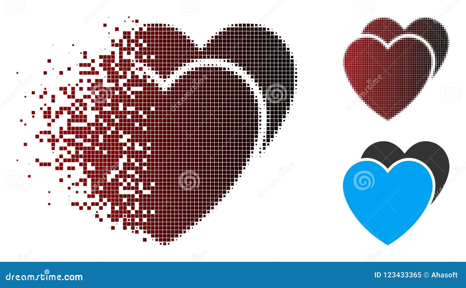 Sparkle Pixelated Halftone Project Presentation Icon With Face Cartoon ...