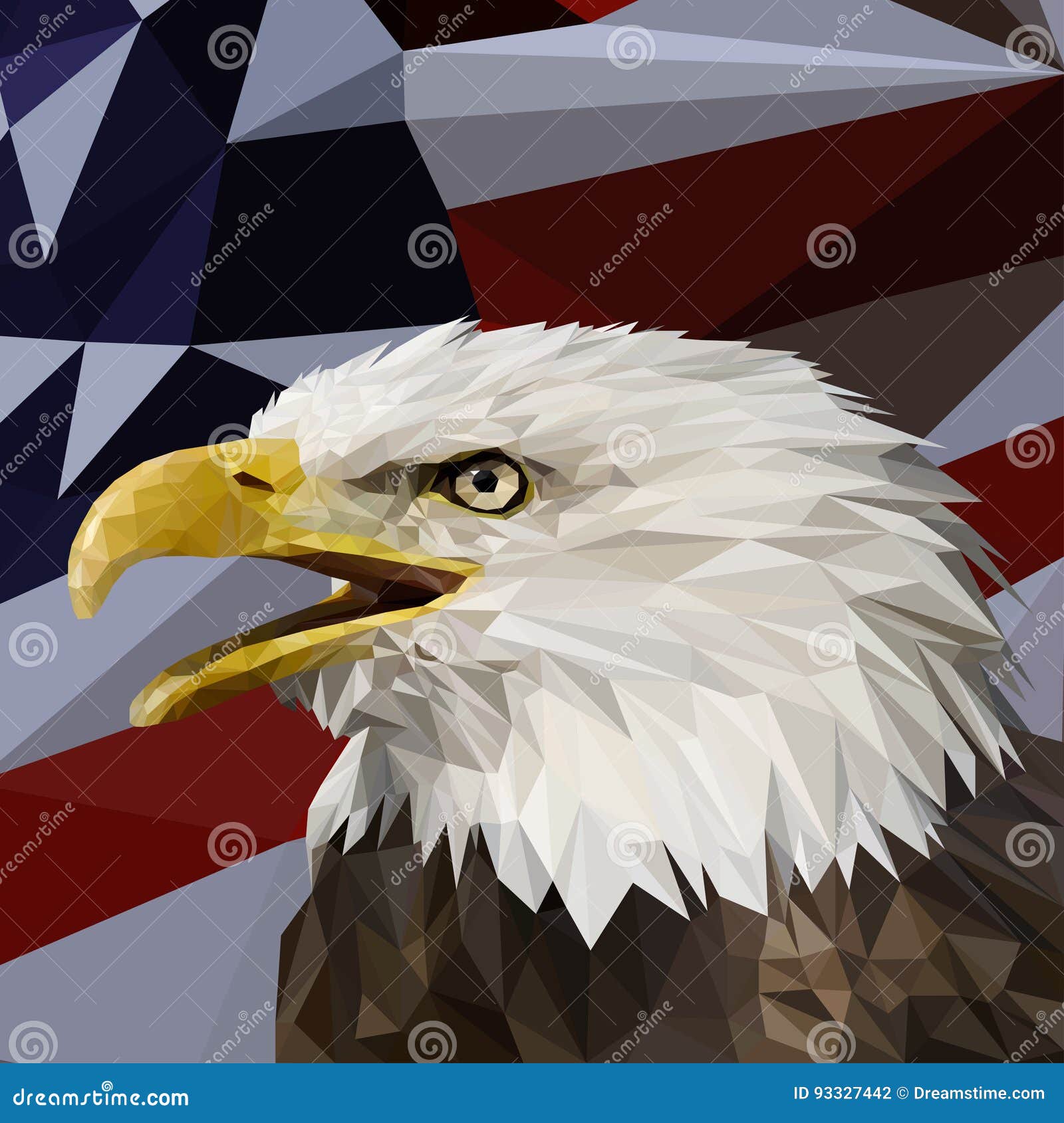 Eagle Low Poly Stock Photography | CartoonDealer.com #62497856