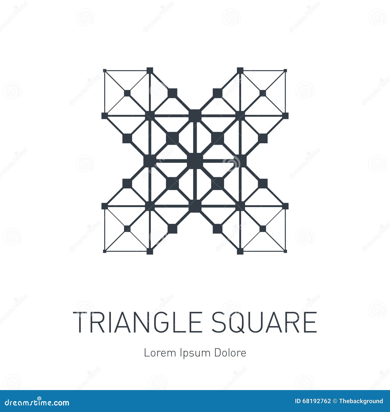 Vector Low Poly Logotype Template. Modern Stylish Logo Stock Vector ...