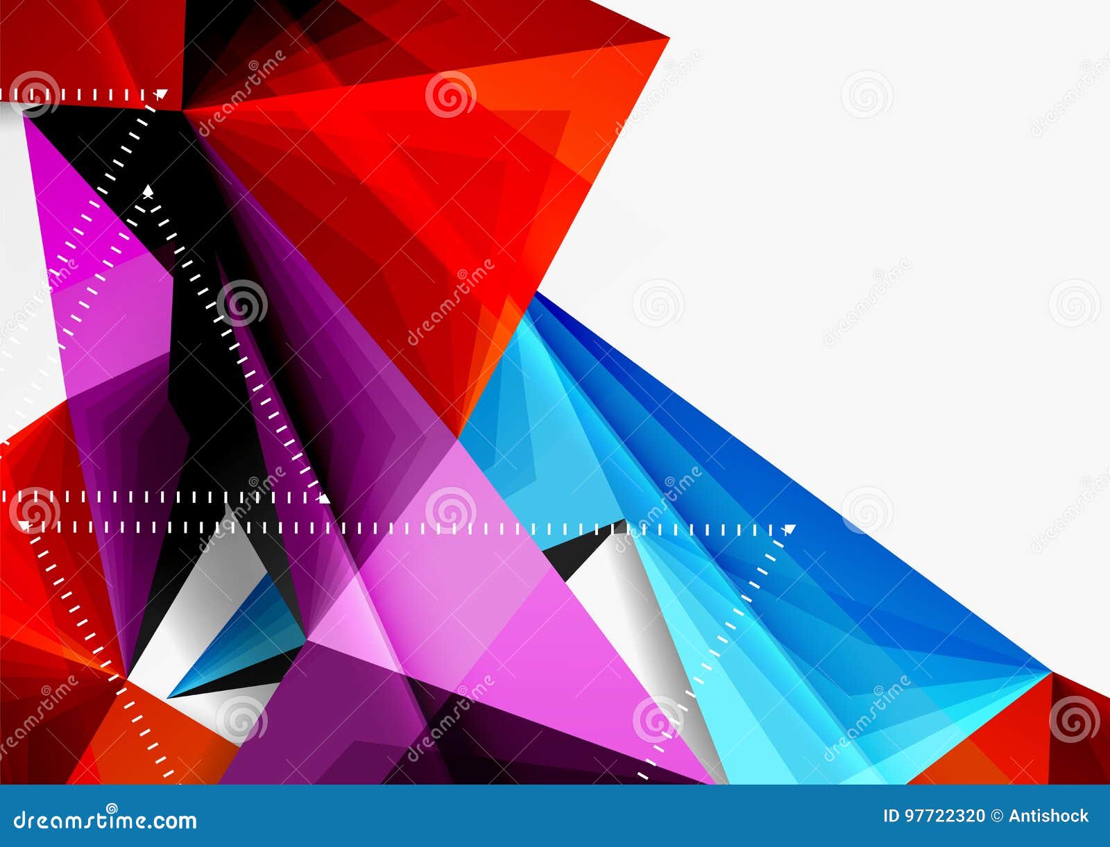 Vector Low Poly Style 3d Triangle Line Stock Vector - Illustration of ...