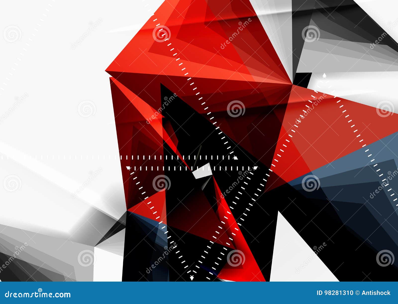 Vector Low Poly Style 3d Triangle Line Stock Vector - Illustration of ...