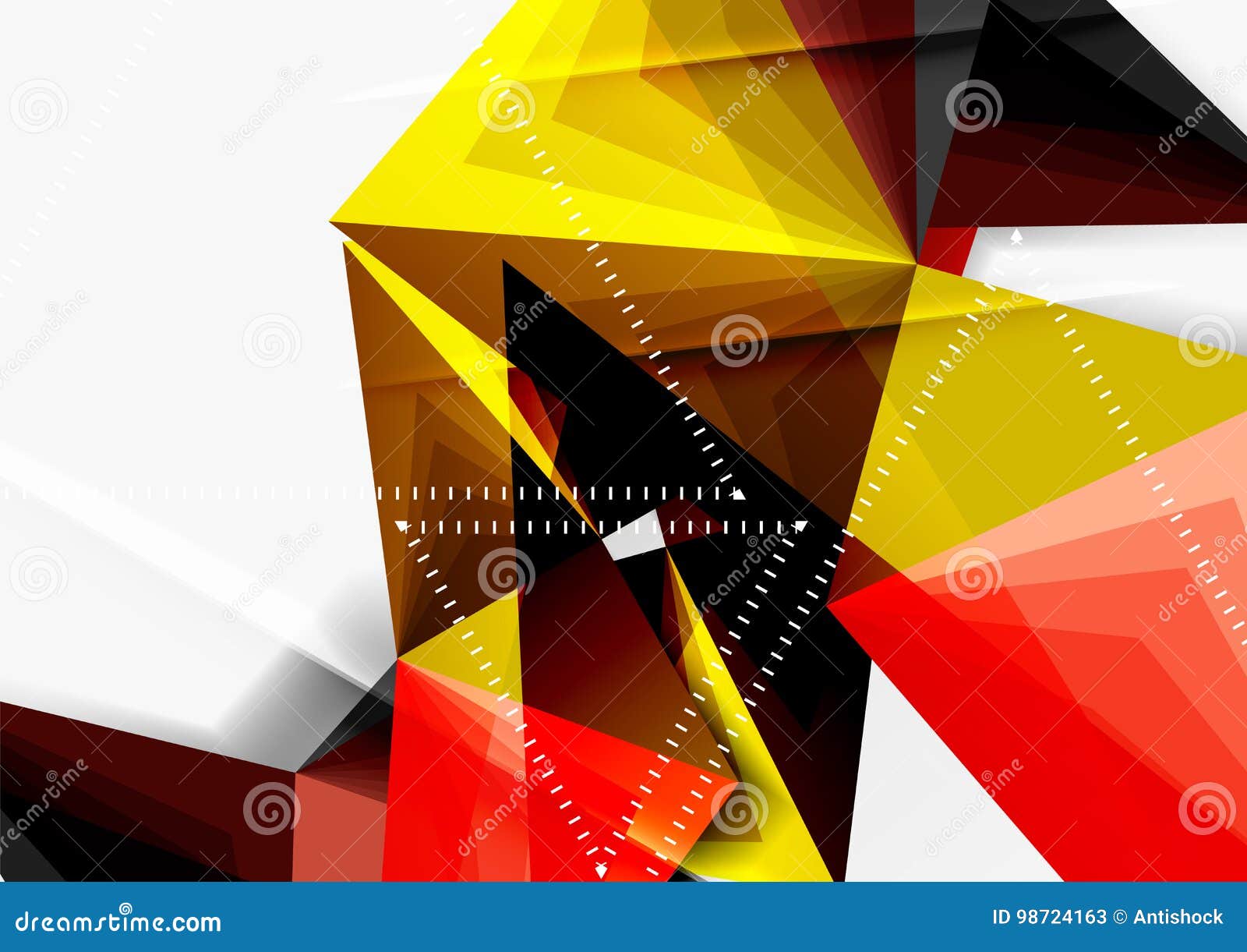 Vector Low Poly Style 3d Triangle Line Stock Vector - Illustration of ...